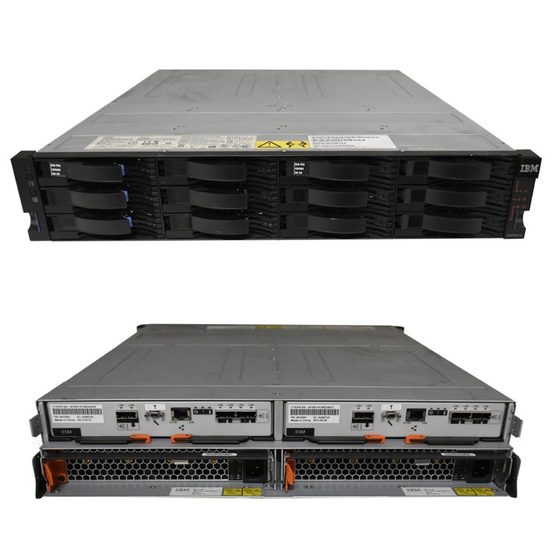 IBM EXPM 2512 Storage Expansion Unit 12x 300GB 3.5 HDD 2U 2x 49Y5951 ...
