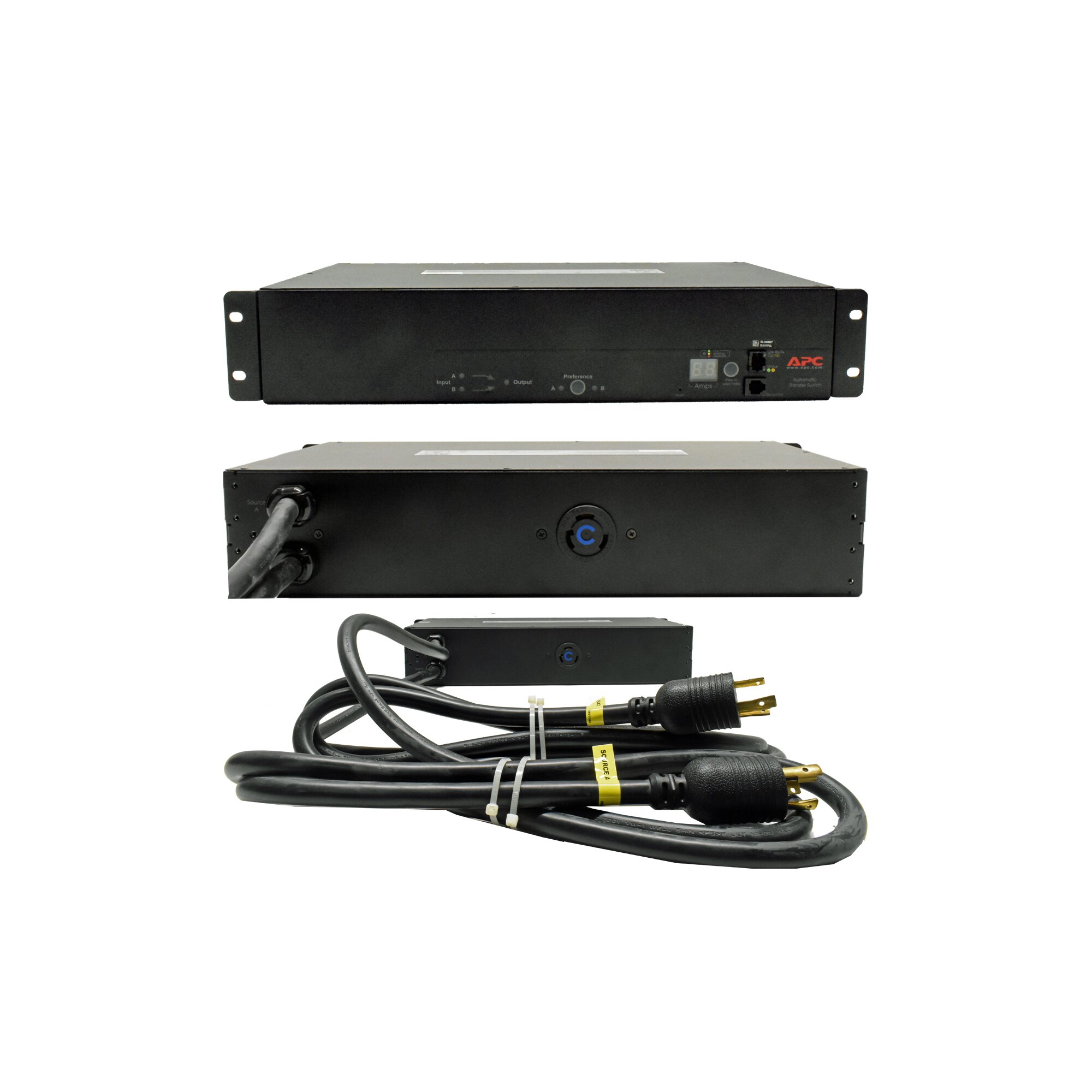 APC AP7731 Rack ATS 208V 30A (2) L6-30P In (1) L6-30R Out Automatic ...