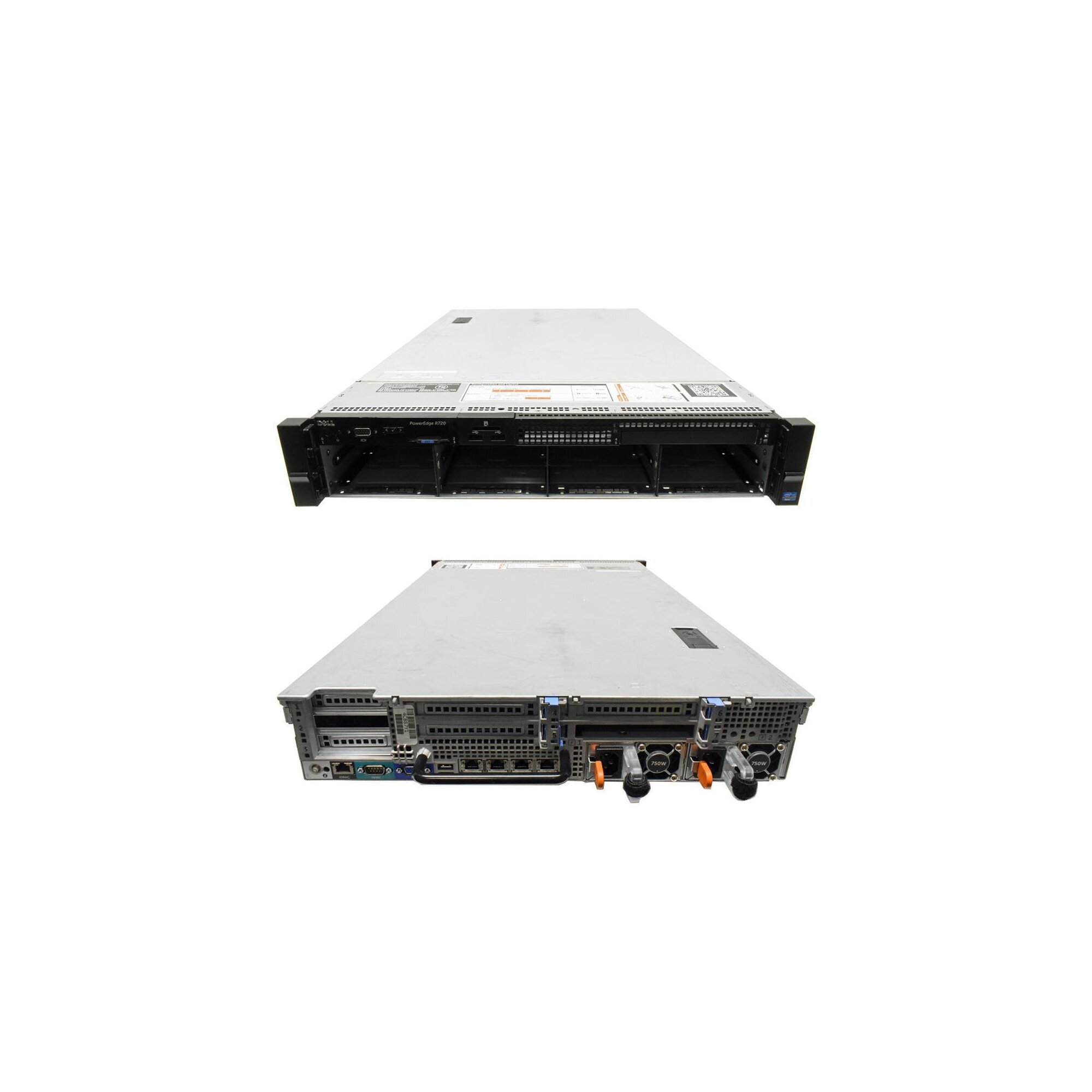 Dell PowerEdge R720 Rack Server 2x E5-2630 2,3 GHZ CPU 64GB RAM 8x 3.5 ...