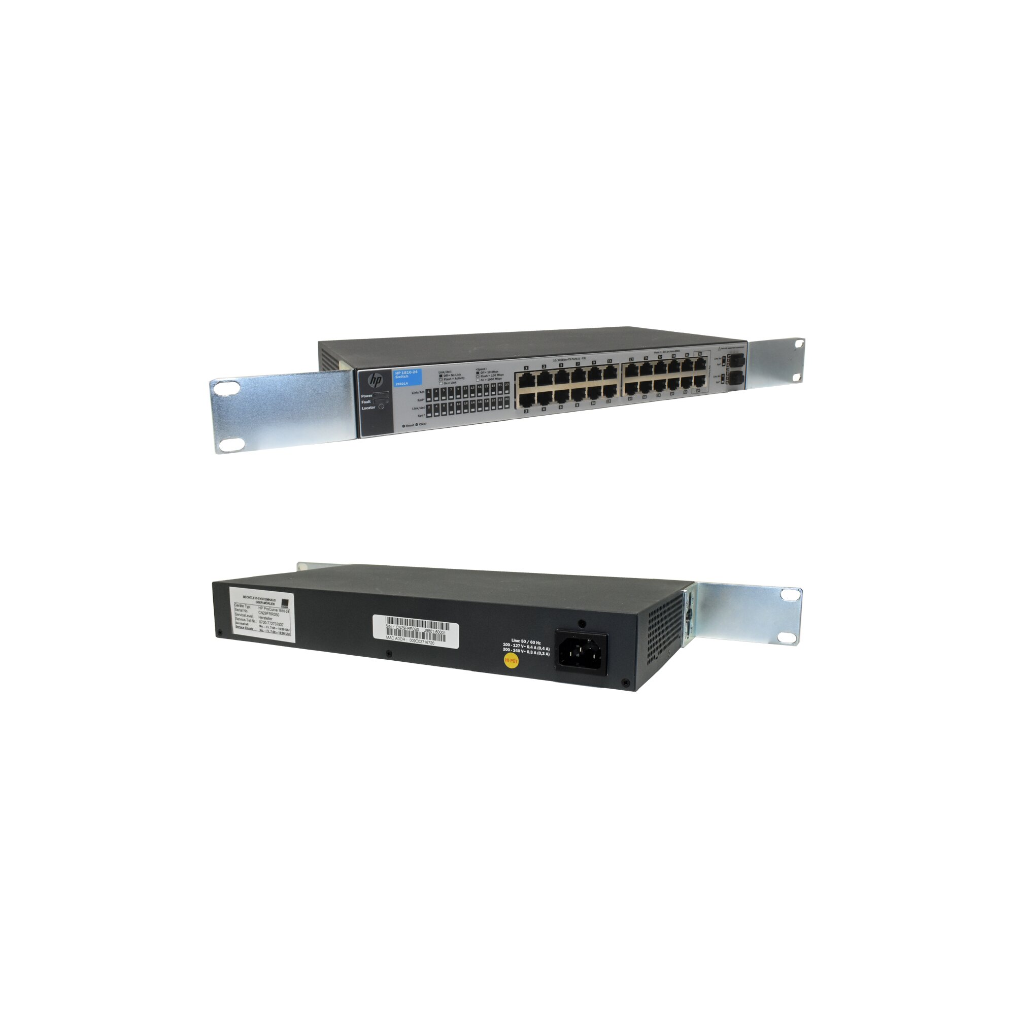 HP ProCurve 1810-24 J9801A Gigabit Ethernet Switch - Piospartslap