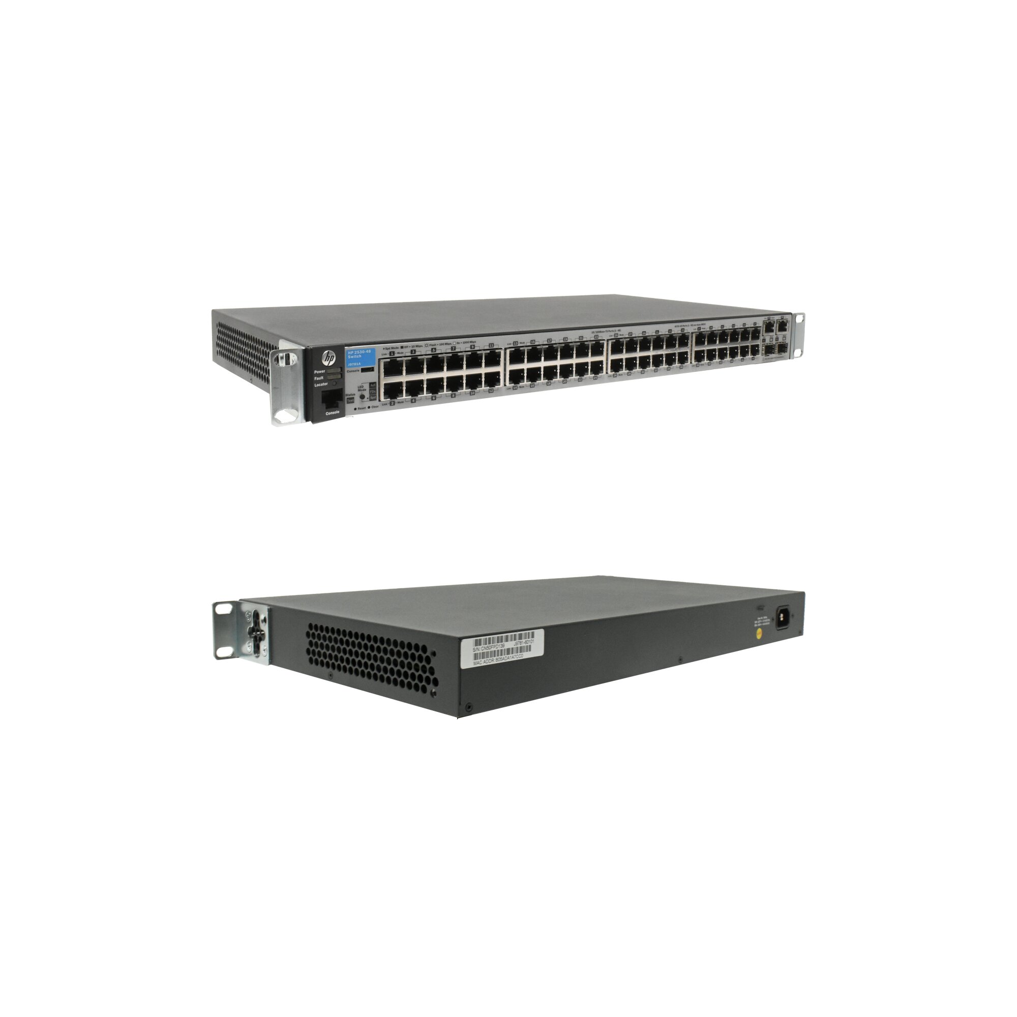 Aruba HP ProCurve 2530-48 J9781A Gigabit Ethernet Switch - Piospartslap