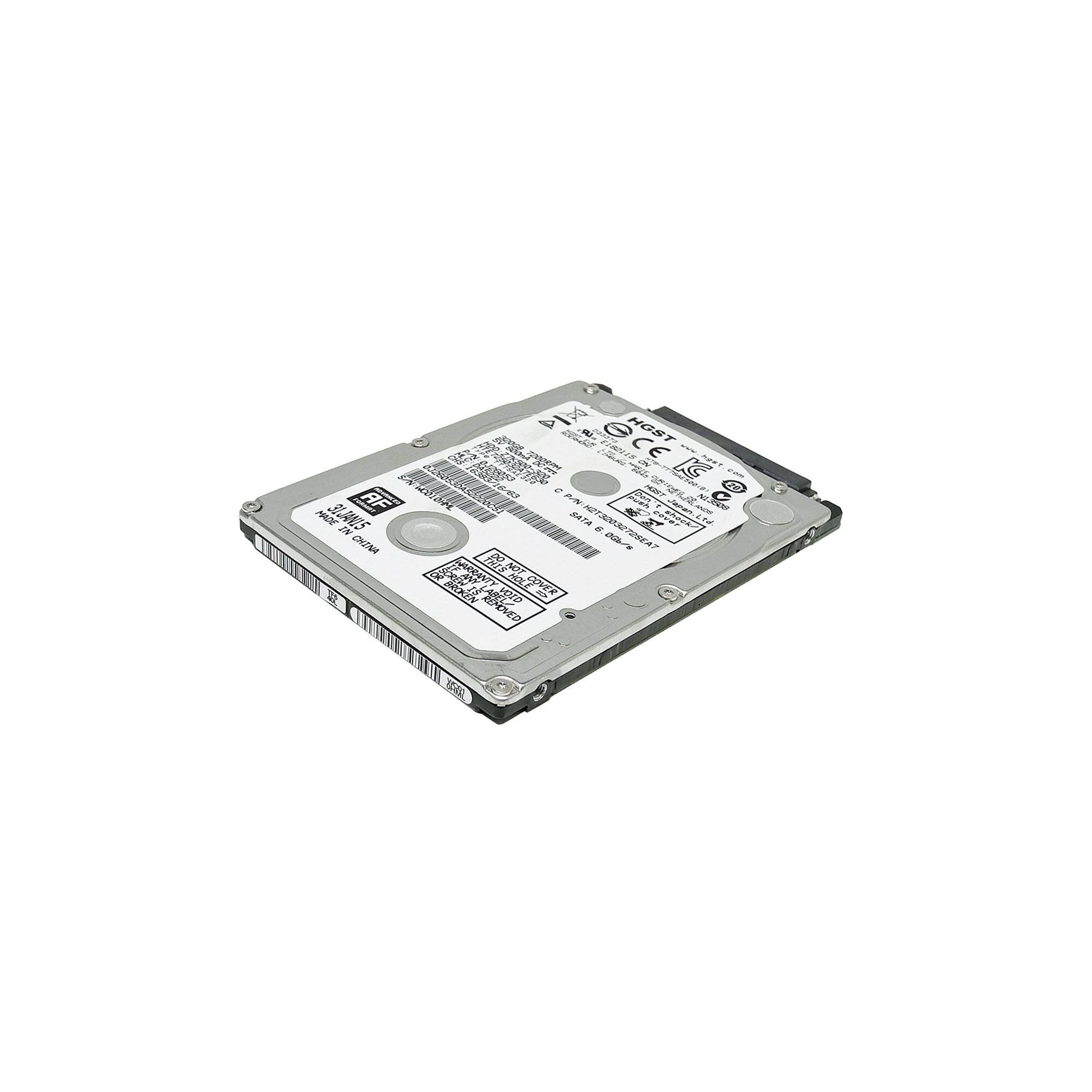 HGST Travelstar 320GB 0J26053 HTE725032A7E630 2.5" 7mm 7.2K 6G SATA HDD