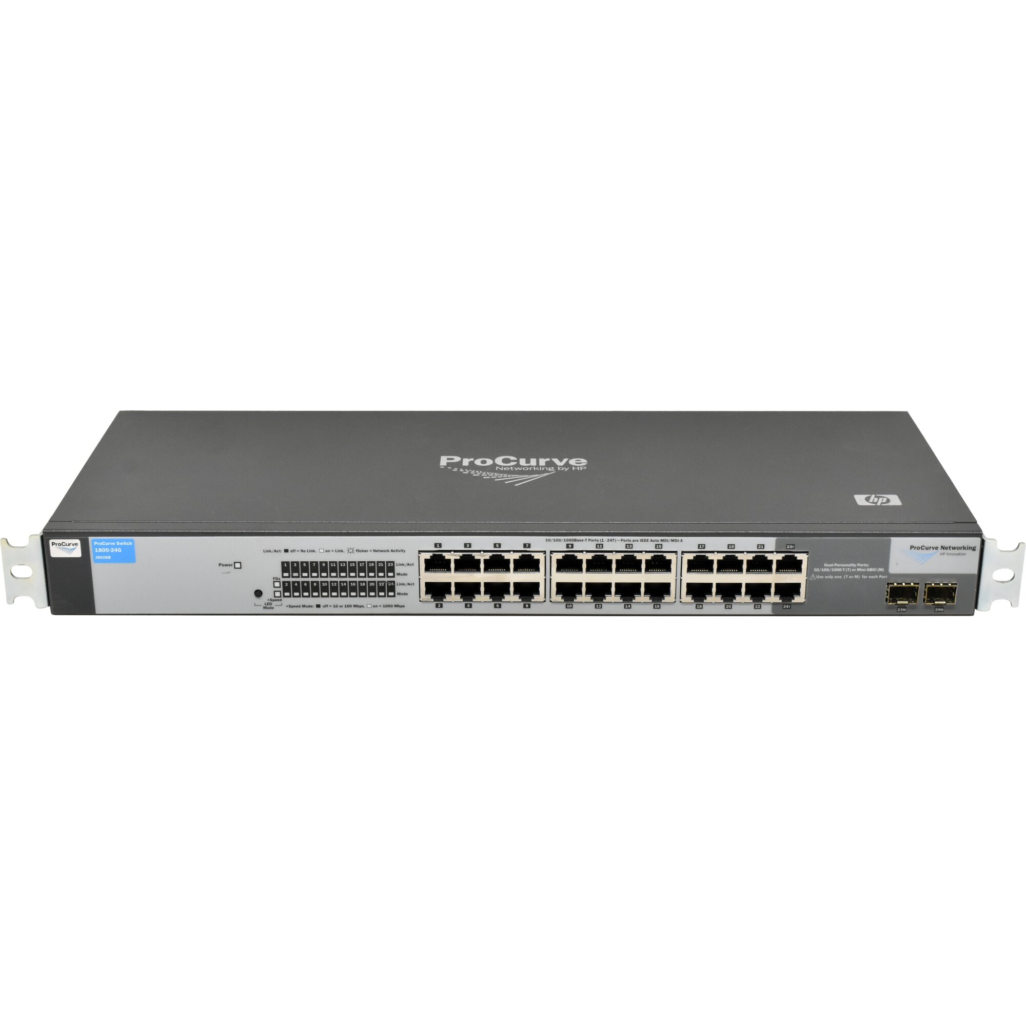 HP ProCurve 1800-24G J9028B J9028-60101 Gigabit Ethernet Switch 2x SFP ...