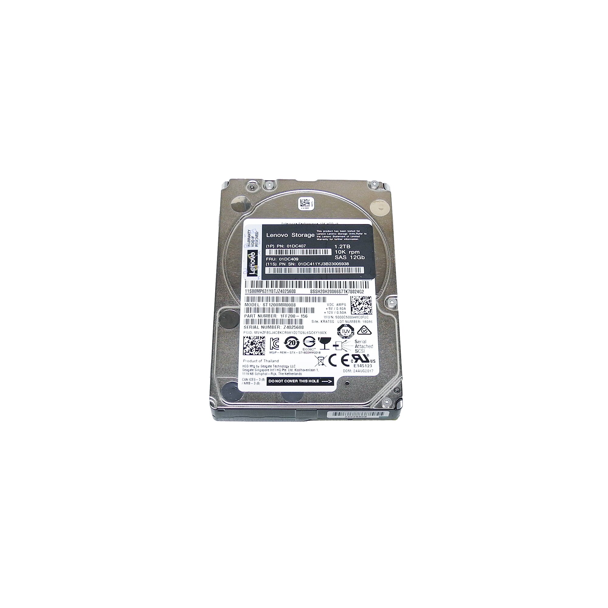 Lenovo Seagate 2.5" (6.3cm) 1.2TB 10K SAS 12Gbps Festplatte (HDD ...
