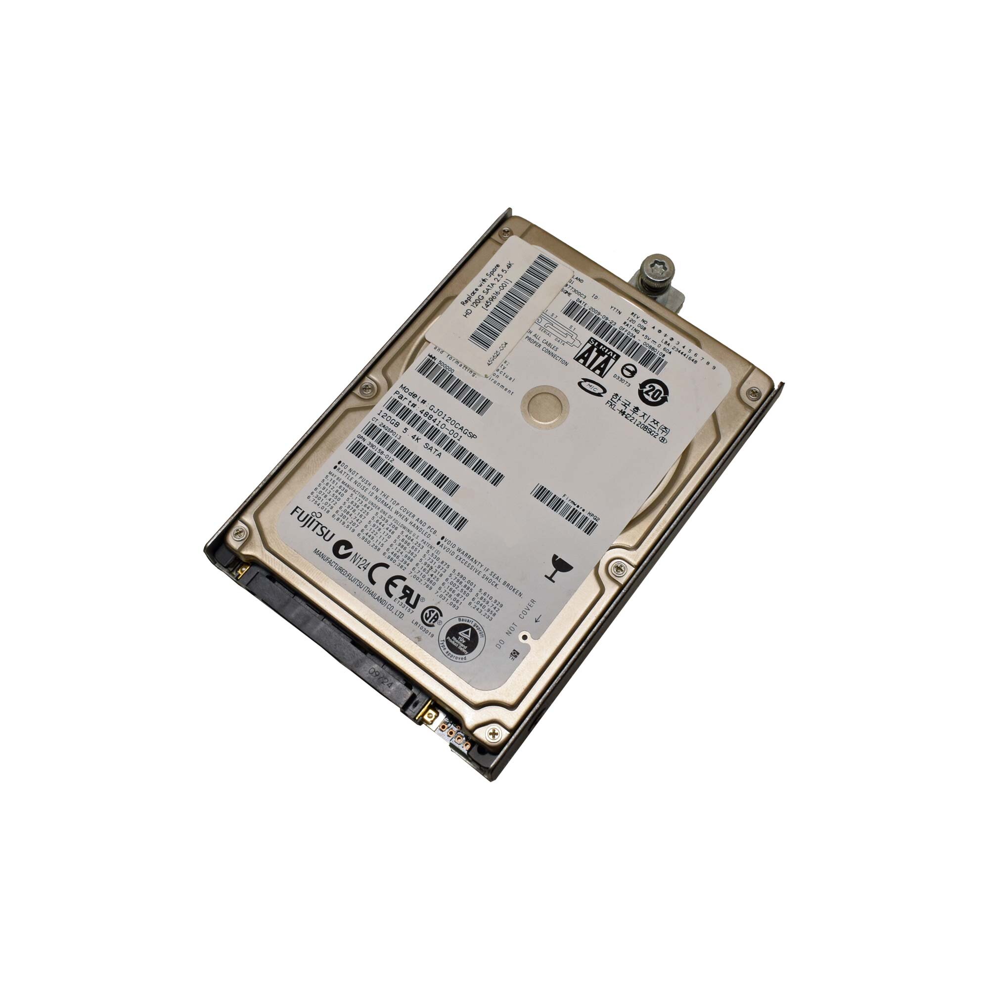 HP 459616-001 Fujitsu 120GB 2.5 Zoll SATA HDD Festplatte GJ0120CAGSP 5 ...