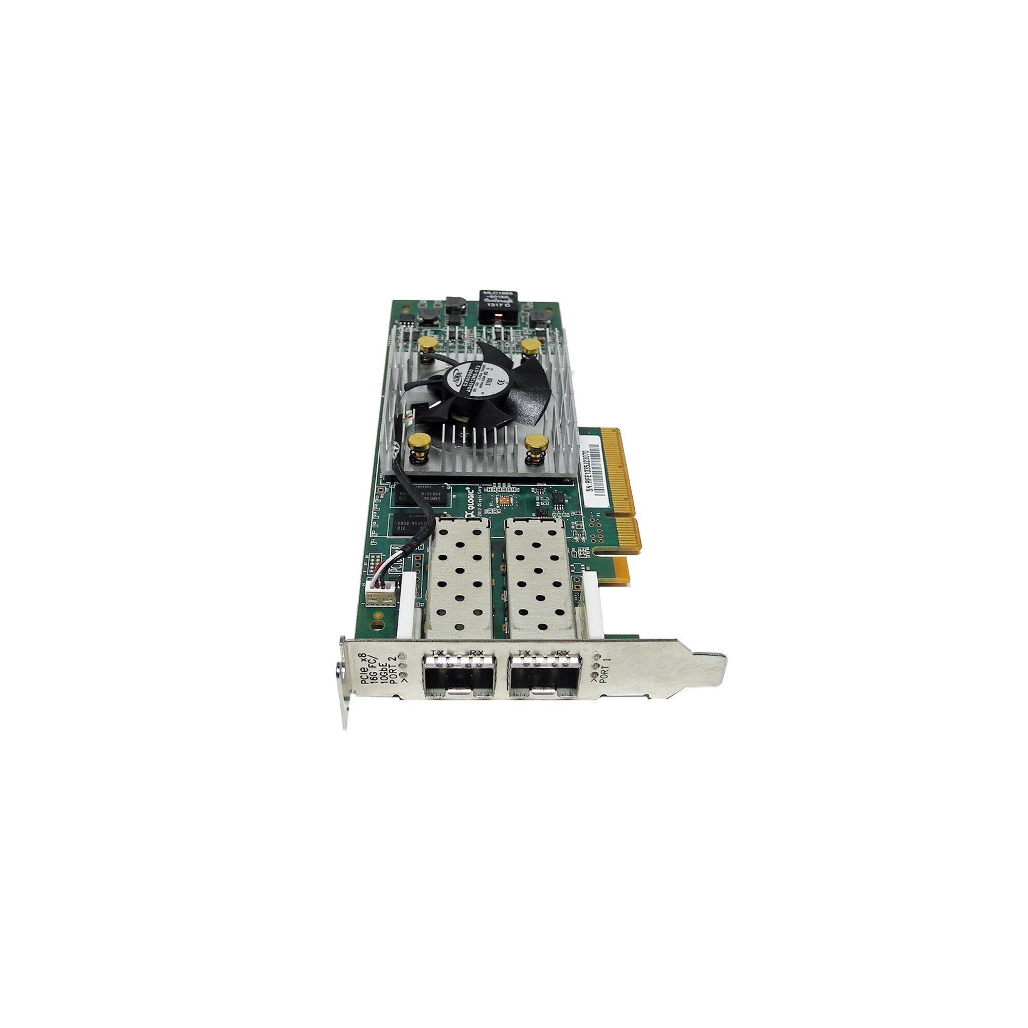 QLogic QLE8362-CU Dual-Port 10Gb/s PCIe x8 FC Converged Network Adapter ...