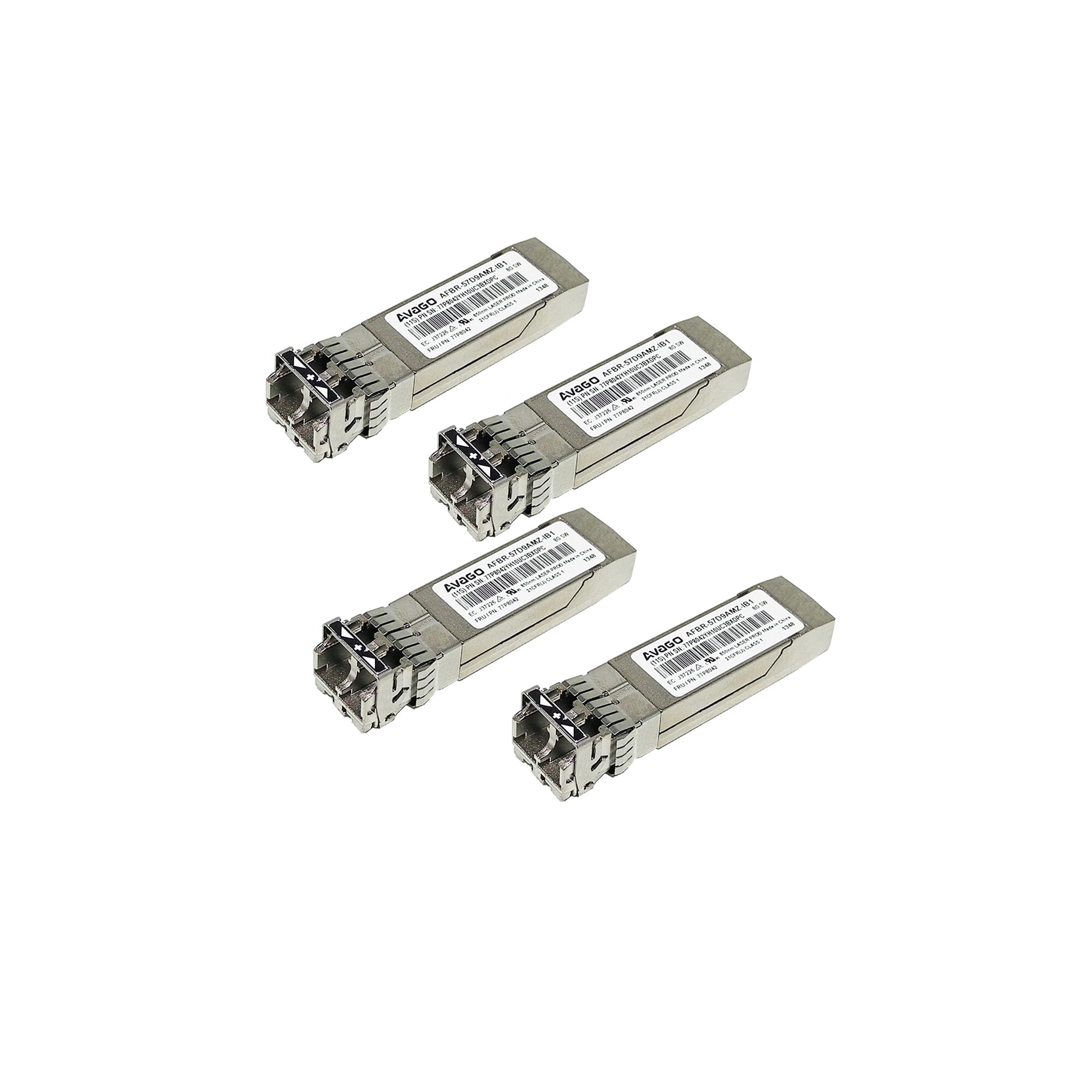 4 x IBM Finisar FTLF8528P2BCV-IB 8Gb SW 850nm SFP+ FC Transceiver 77P8042