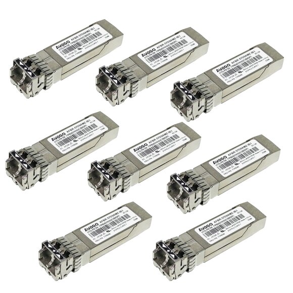 8 x IBM Avago AFBR-57D9AMZ-IB1 8Gb SW 850nm SFP+ FC Transceiver 77P8042 ...