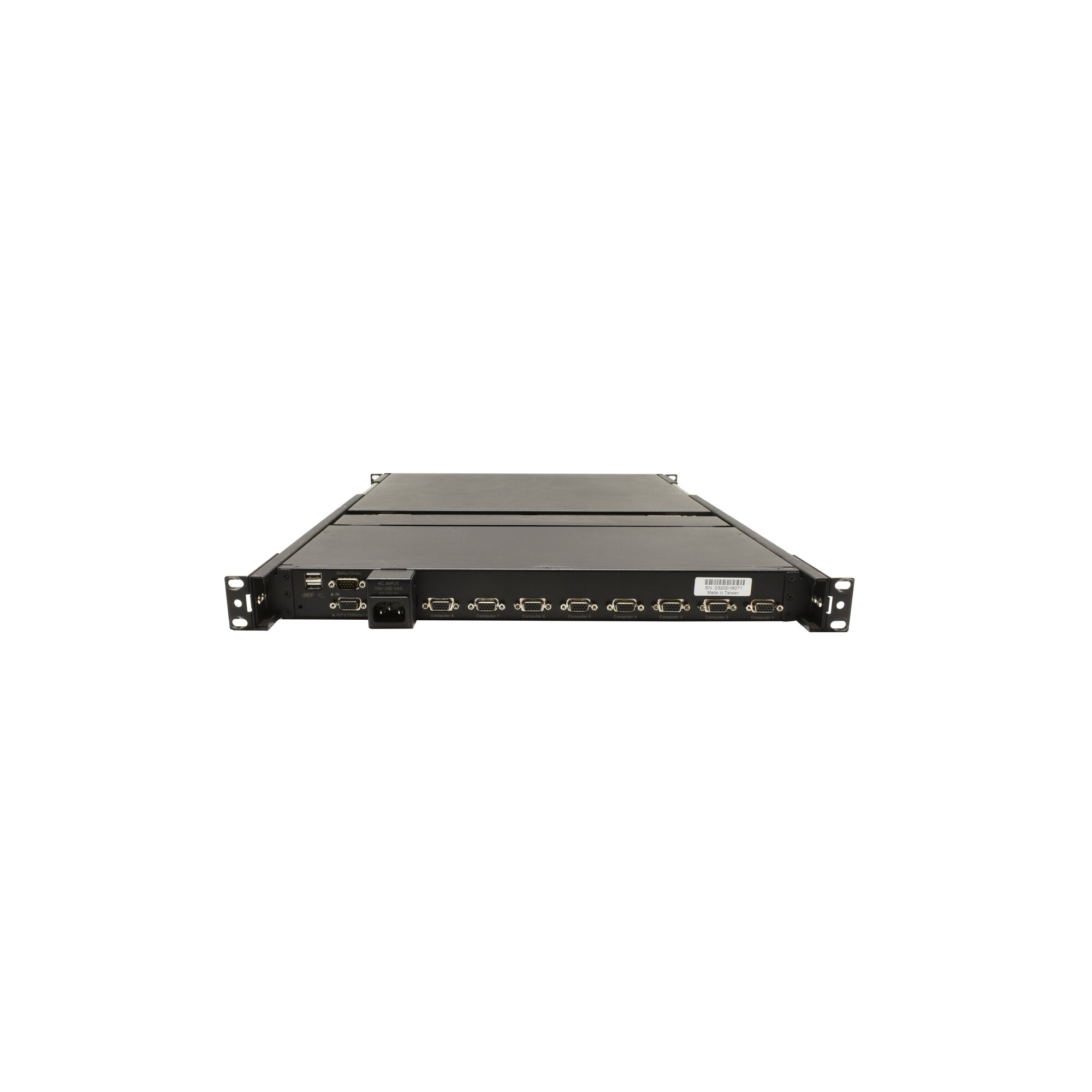 Avocent KVM Rack Console LCD17SWT8-205 17 Zoll TFT DE Tastatur 8 Port ...