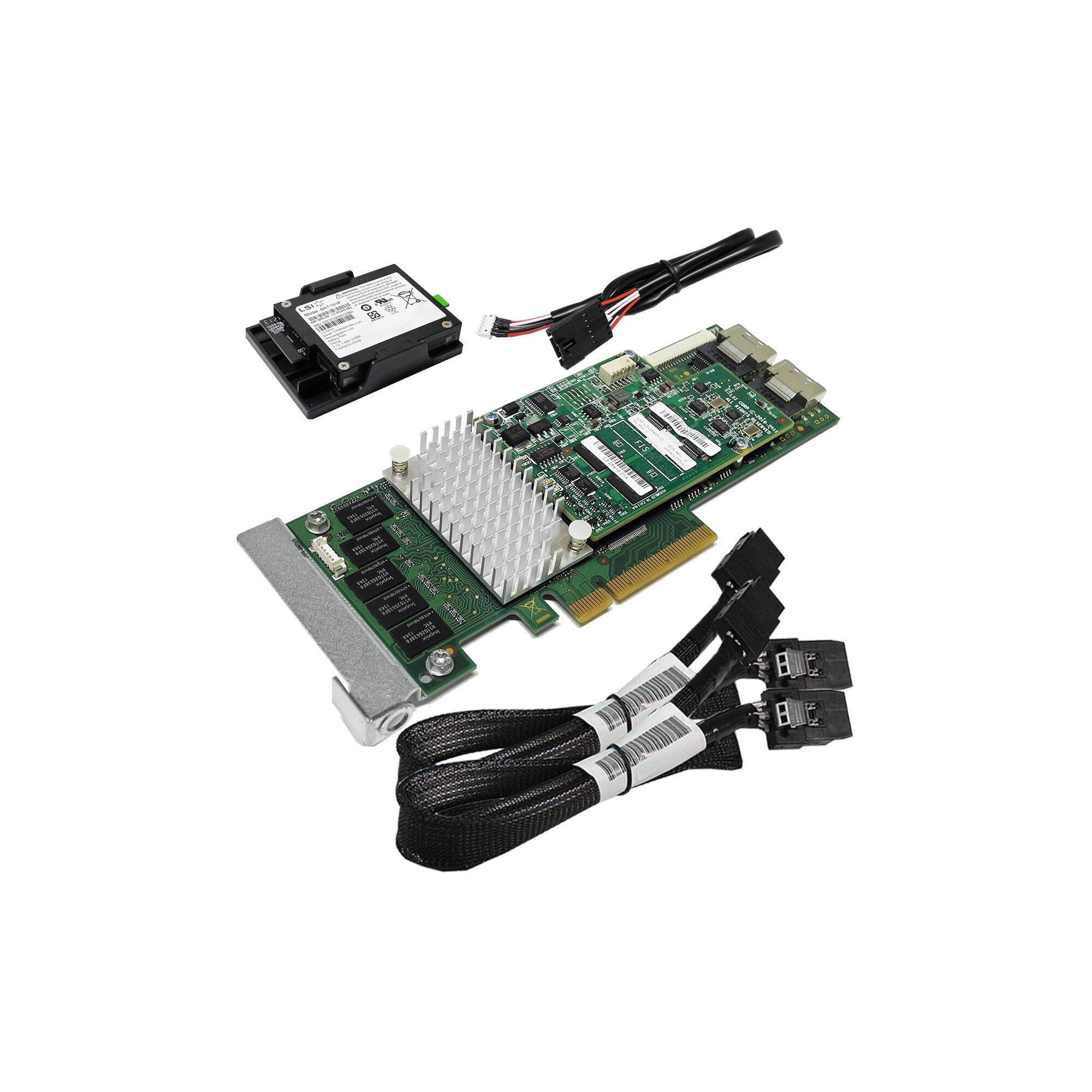 Fujitsu Primergy D3116-C26 6Gb PCIe x8 1GB SAS RAID Controller +BBU +2x ...
