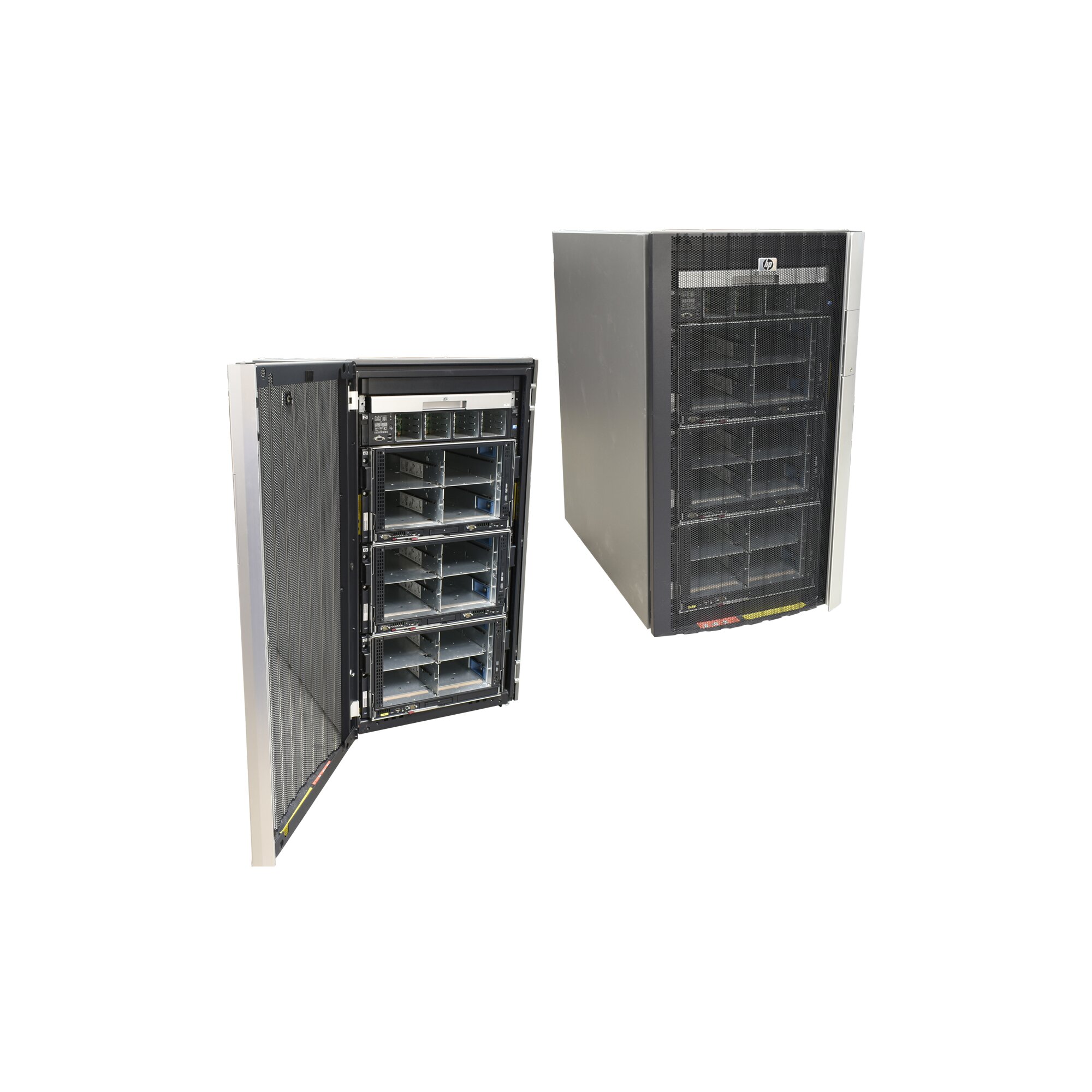 HP Rack 22U + Blade Center 3x C3000 +1x KVM Console TFT7600 + HP Server ...