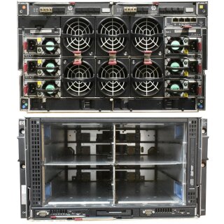 HP Rack 22U + Blade Center 3x C3000 +1x KVM Console TFT7600 + HP Server ...