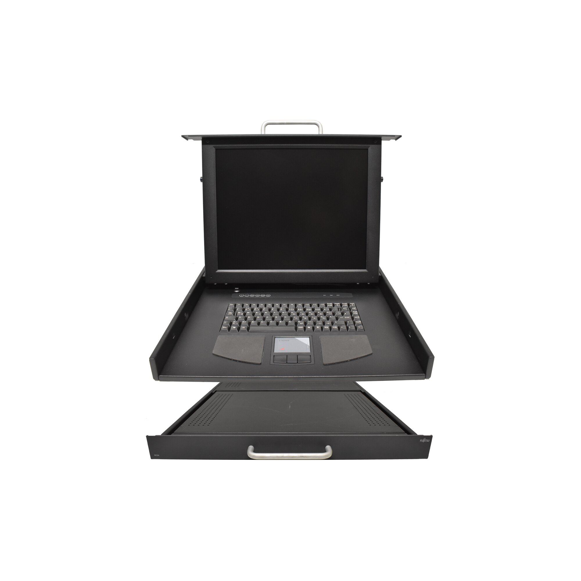 Fujitsu KVM Rack Console RC24 17 Zoll TFT D/US QWERTZ QWERTY S26361 ...