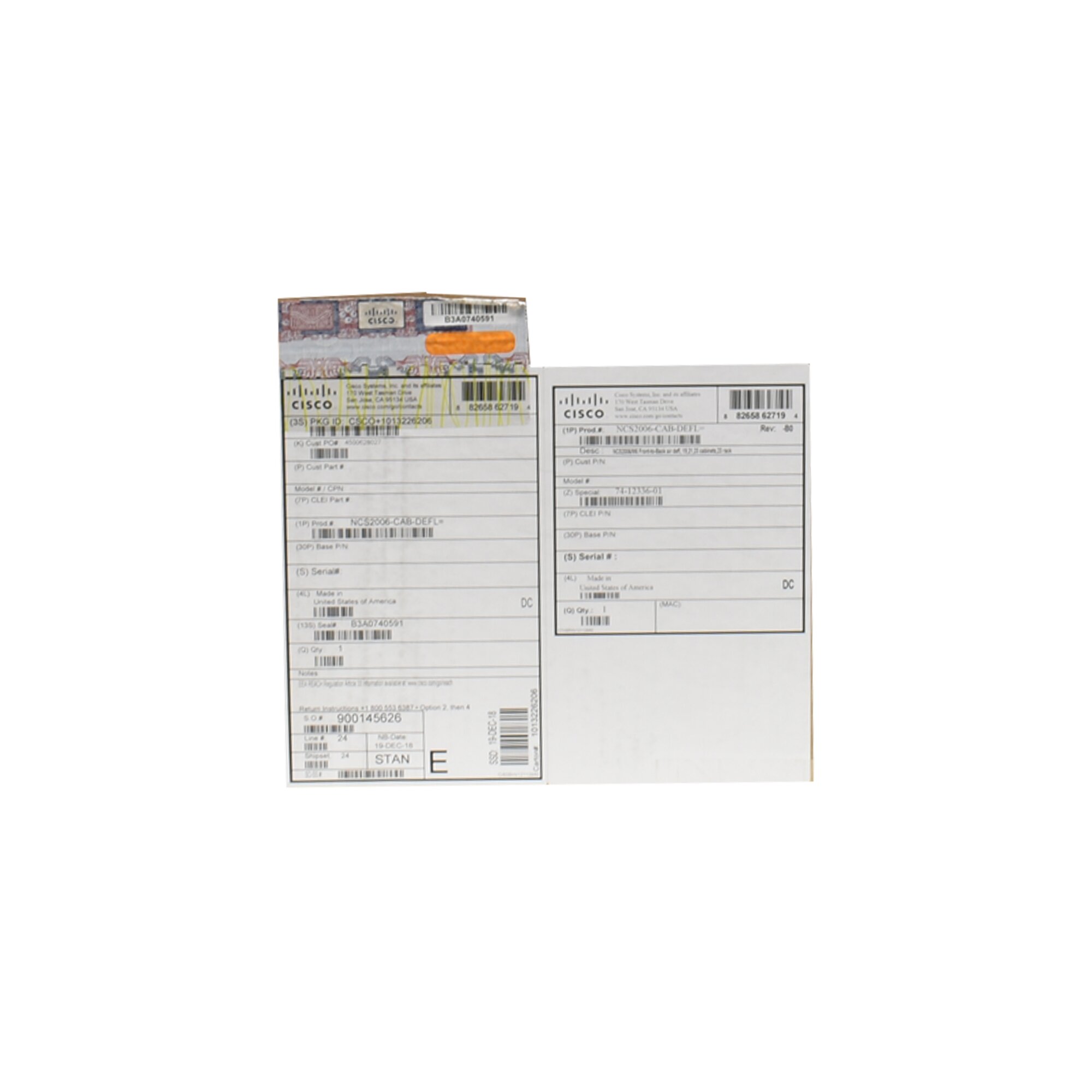 Cisco Front-to-Back air Defector NCS2006-CAB-DEFL NEU / NEW - Piospartslap