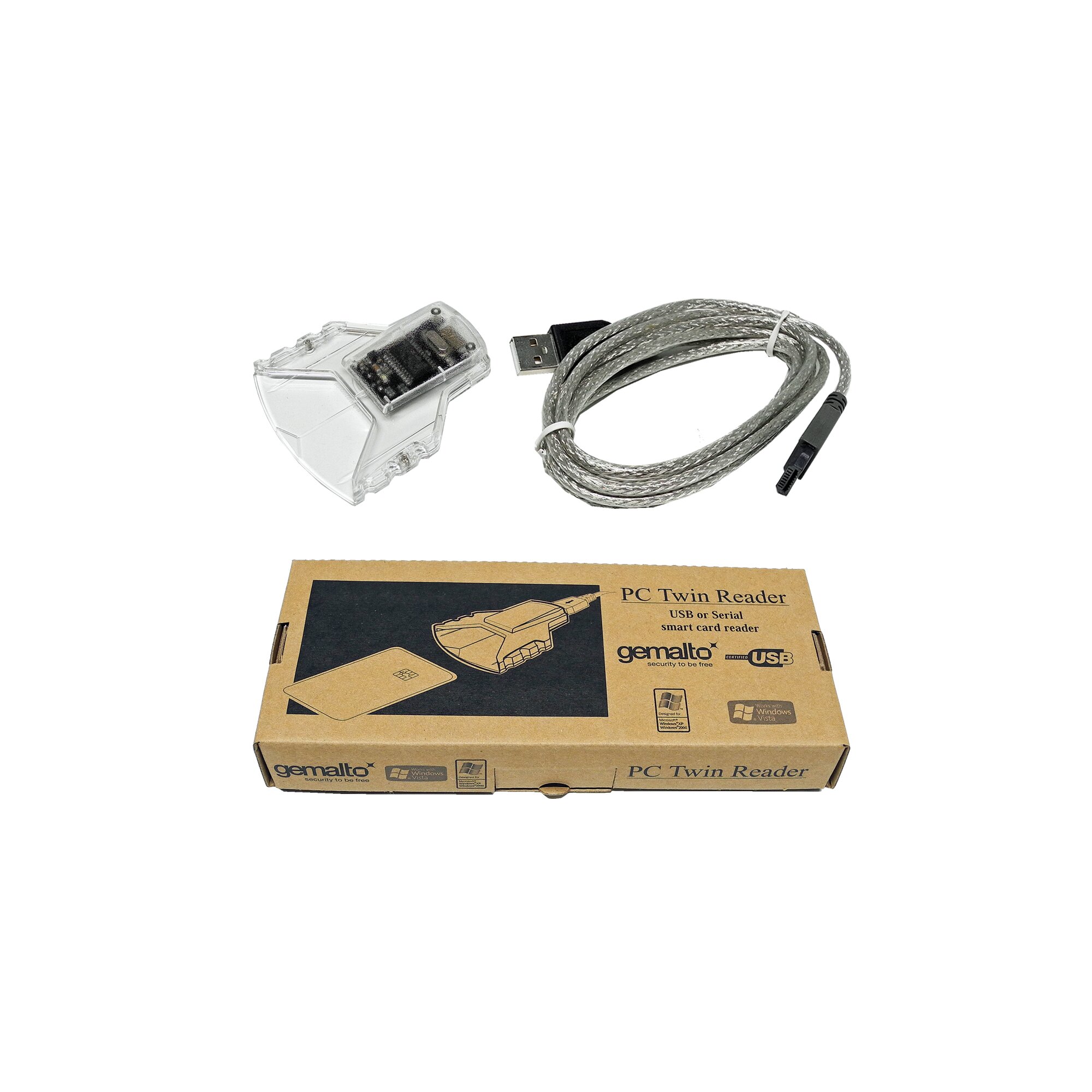 Gemalto HWP108765 D PC Twin Smart Card Reader + USB Kabel neu OVP ...