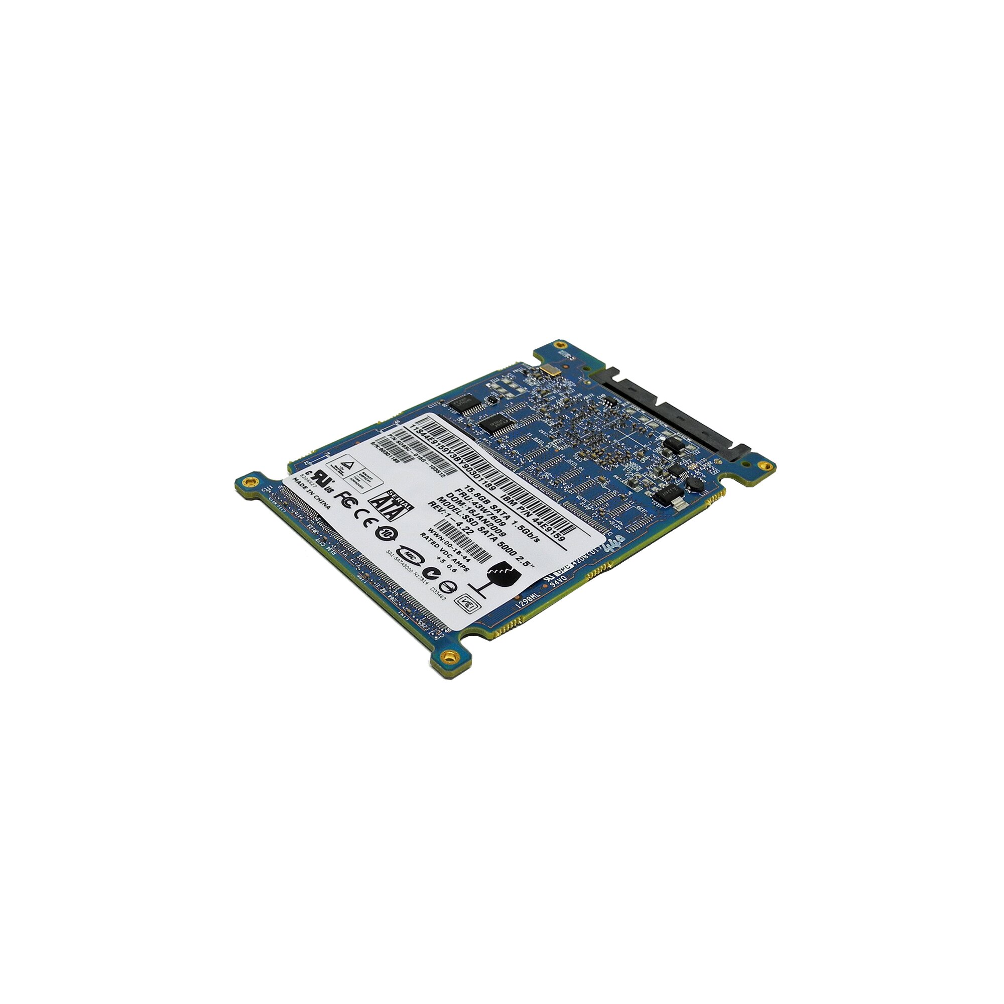 IBM 15.8 GB SATA 1.5Gb/s 2.5“ Solid State Drive (SSD) 44E9159 43W7609 ...