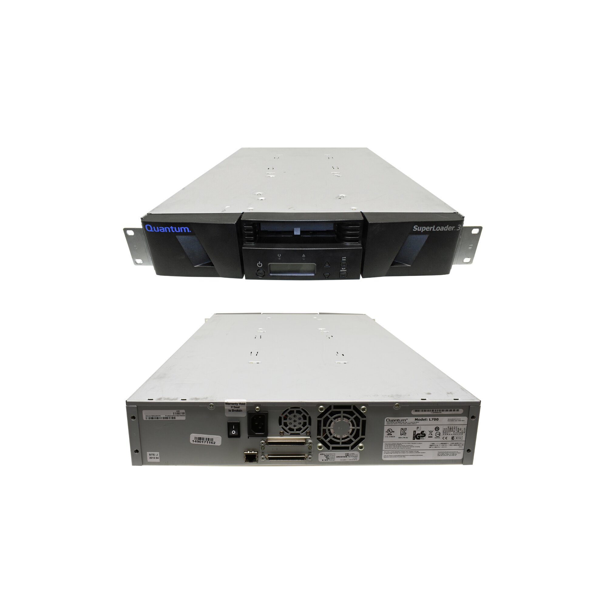 Quantum L700 SuperLoader 3 Tape Autolader EC-LFKWA-YF Drive Type LTO-4 ...