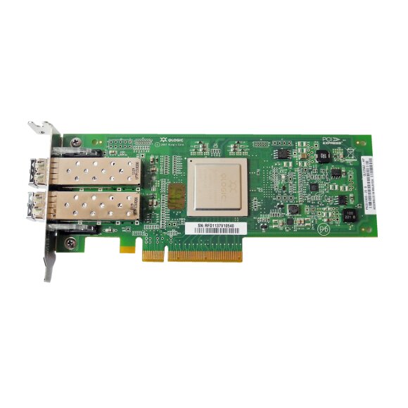 QLogic QLE2562-IBMX FC Dual-Port 8 Gb PCIe x8 Network Adapter 42D0512 ...