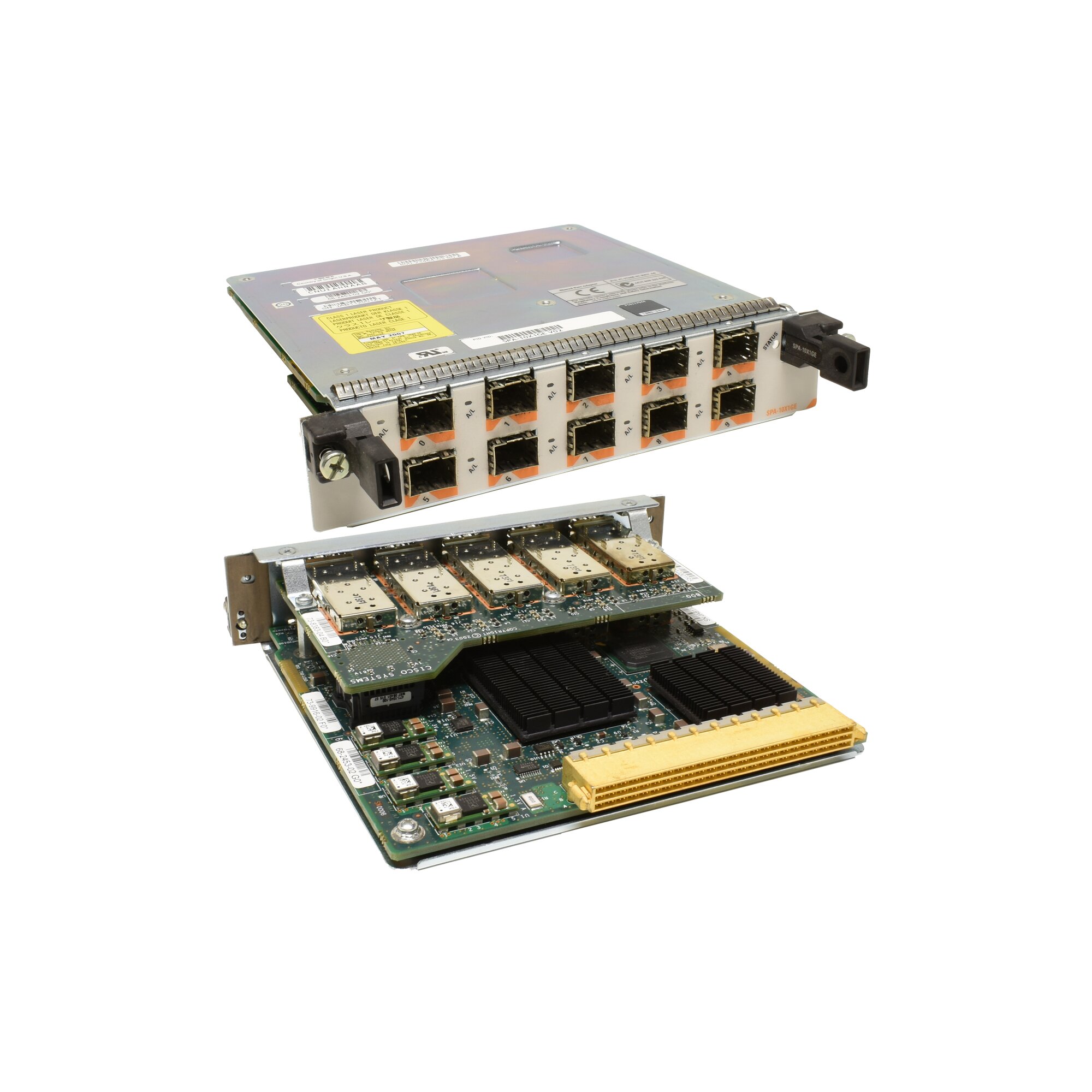 Cisco SPA-10X1GE-V2 V02 10 Port Gigabit Ethernet SFP Shared Port ...