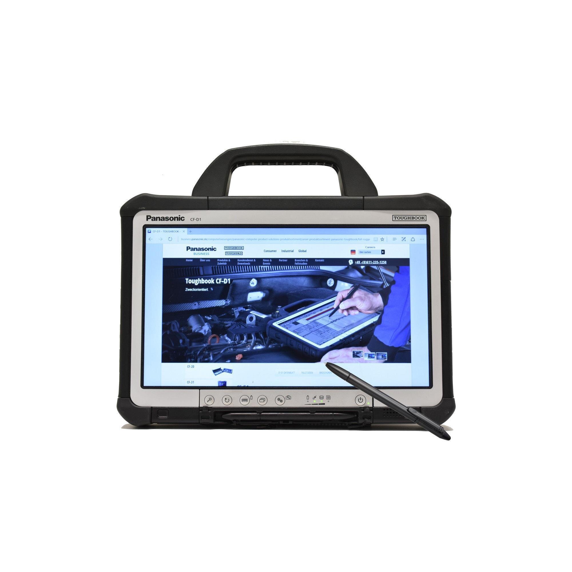 Panasonic TOUGHBOOK CF-D1 13,3 Zoll Intel CPU 4GB RAM 120GB SSD Win10 ...