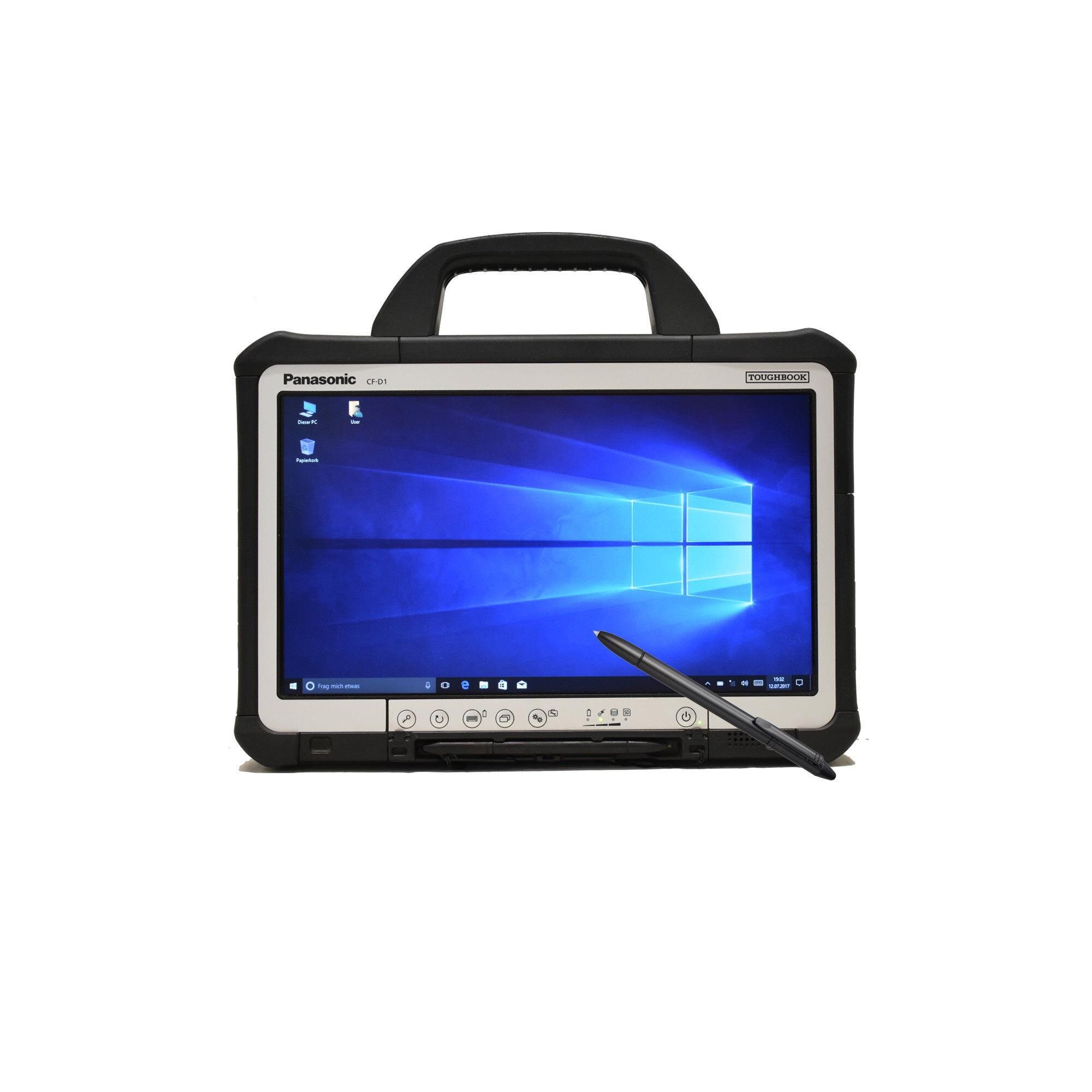 Panasonic TOUGHBOOK CF-D1 13,3 Zoll Intel CPU 4GB RAM 120GB SSD Win10 ...