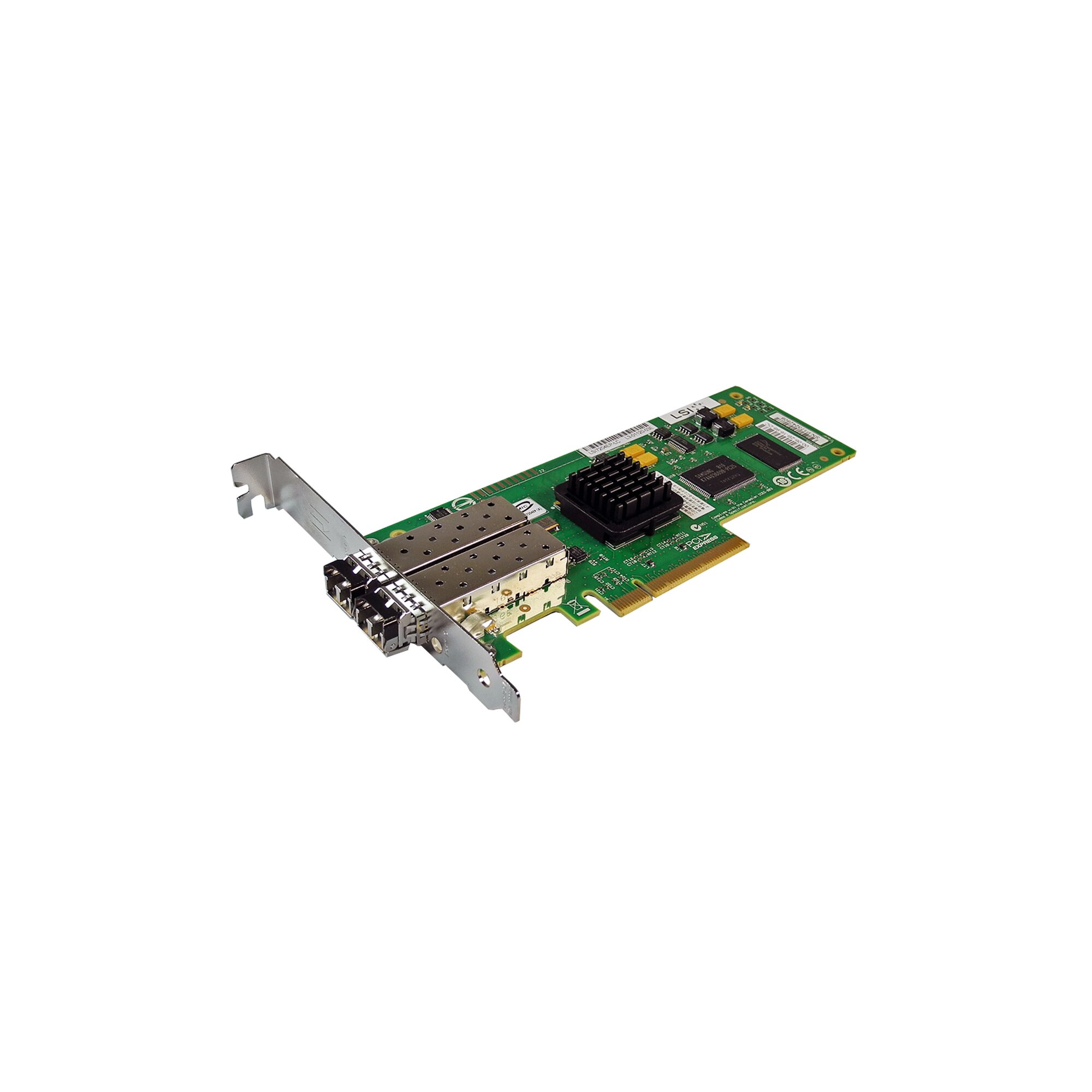 LSI Logic 2-Port 4 Gbps FC PCIe x8 Host Bus Adapter LSI7204EP H3-25077-01D