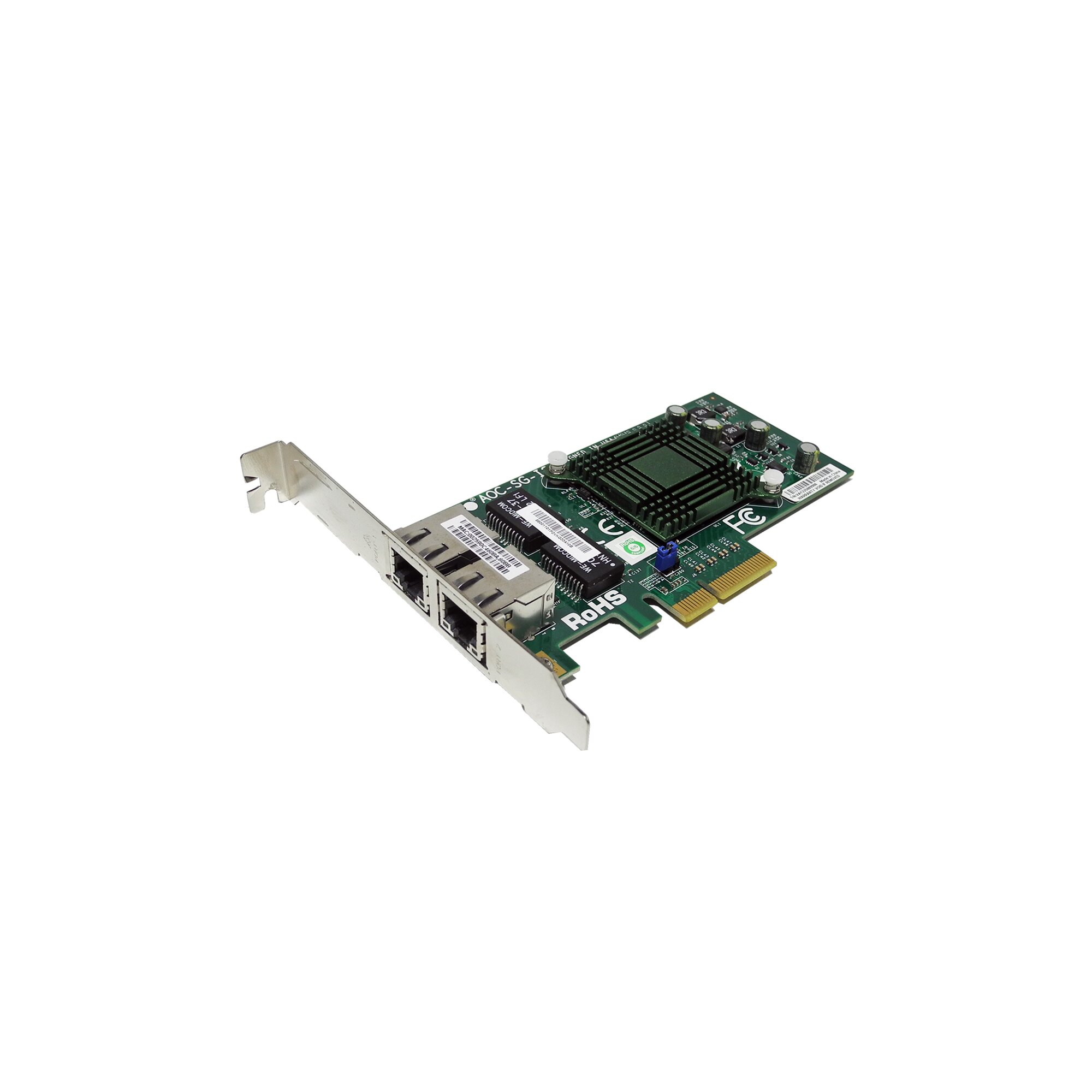 Supermicro AOC-SG-i2 Dual-Port Gigabit Ethernet PCI-Express x4 Network ...