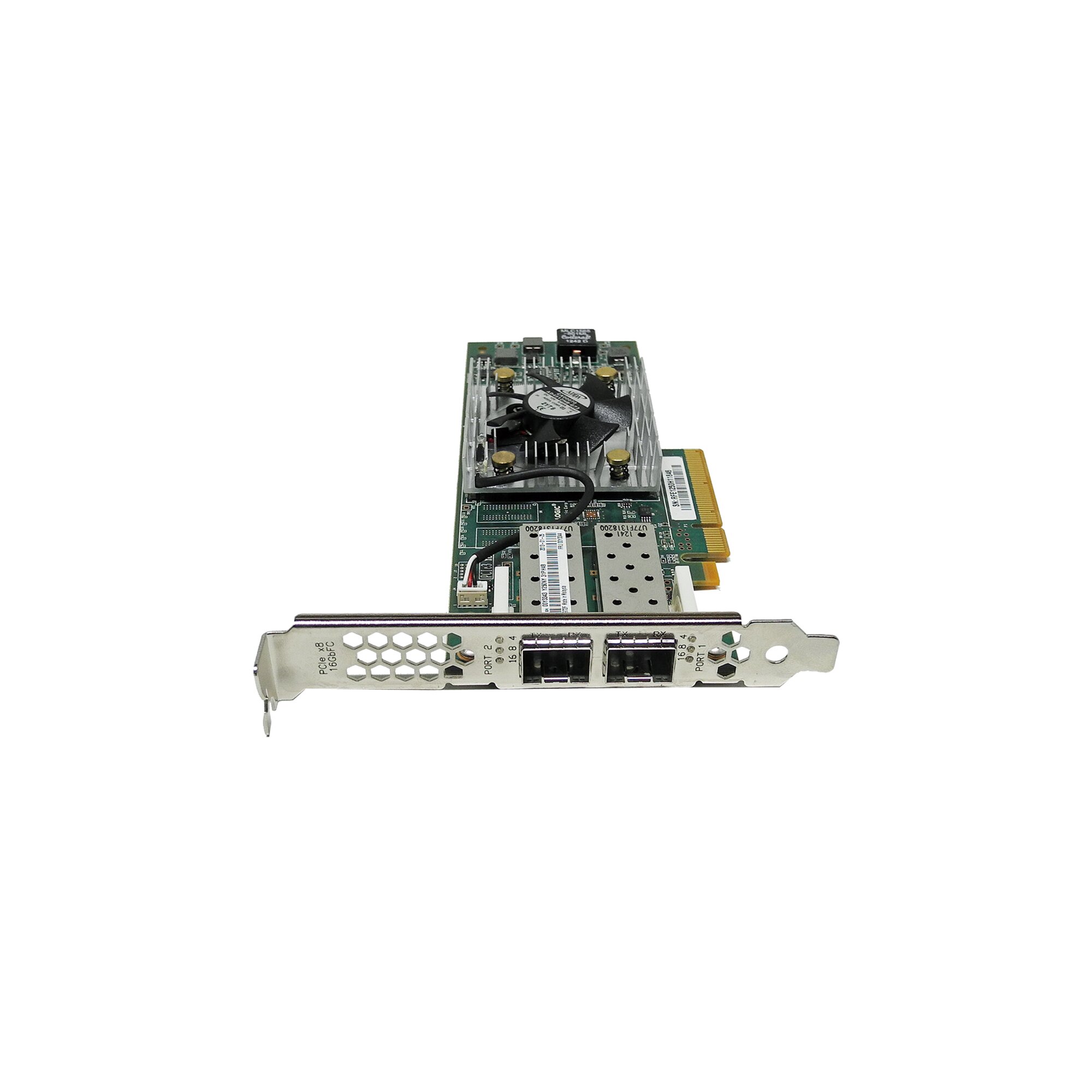 Dell QLogic QLE2662-Dell Dual-Port 16Gb PCIe x8 FC Gen 5 Server Adapter 0H8T43 FP - Piospartslap