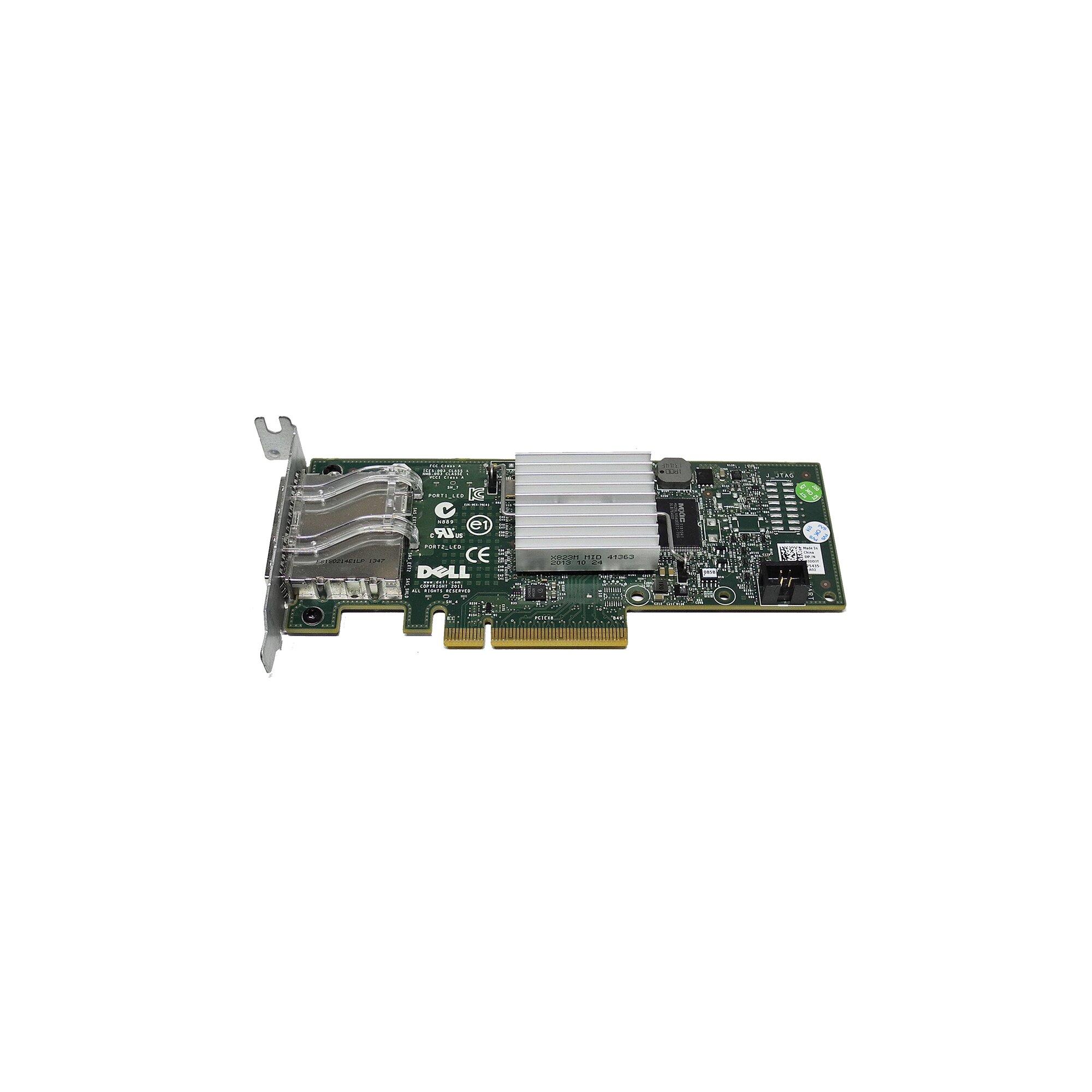 DELL UCS-70 Dual-Port 6 Gb/s PCIe x8 SAS Controller 03DDJT LP PowerEdge ...