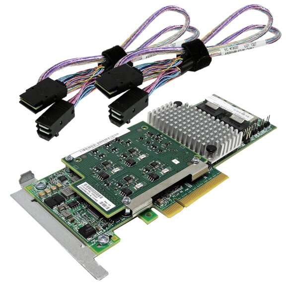 Sun Oracle SAS 6Gb/s PCIe x8 RAID Controller 375-3701-01 + 2x miniSAS ...