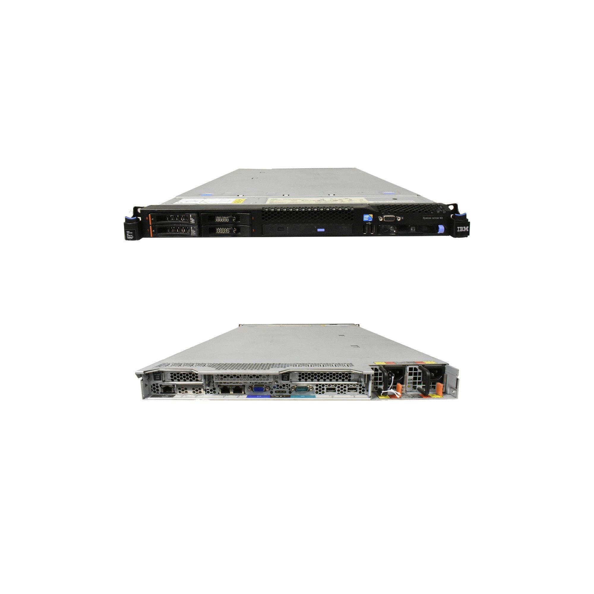 IBM x3550 M3 Server Xeon E5630 4C 2.53 GHz 16GB RAM 2x 146GB HDD 1x ...