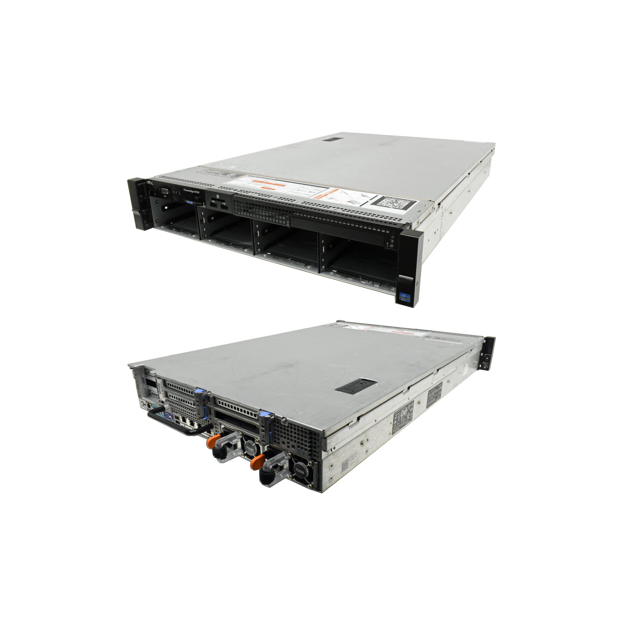 Dell PowerEdge R720 Server 2U H710p mini 2x E5-2690 CPU 128 GB RAM 8x3 ...