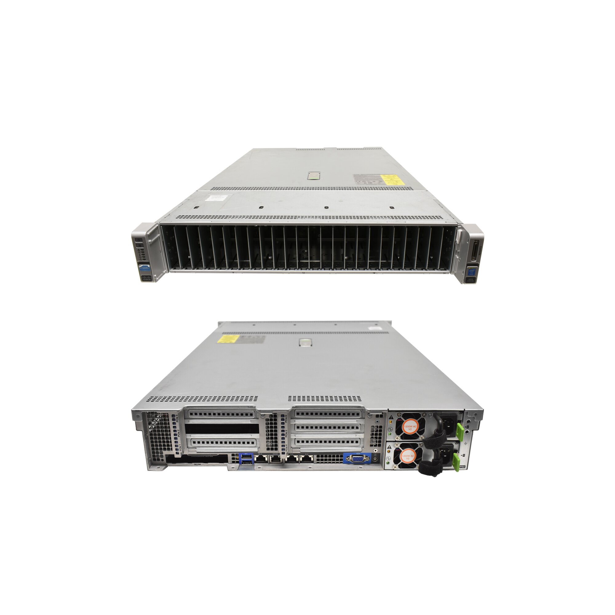 CISCO UCS C240 M4 Rack Server 2xE5-2680 V4 128GB 26 x SFF 2,5 12G 40Gb ...