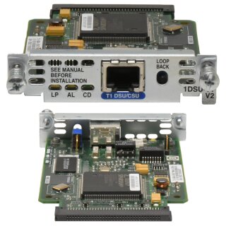 Cisco WIC-1DSU-T1 V2 1-Port T1 Fractional DSU CSU WAN Interface Card 73 ...