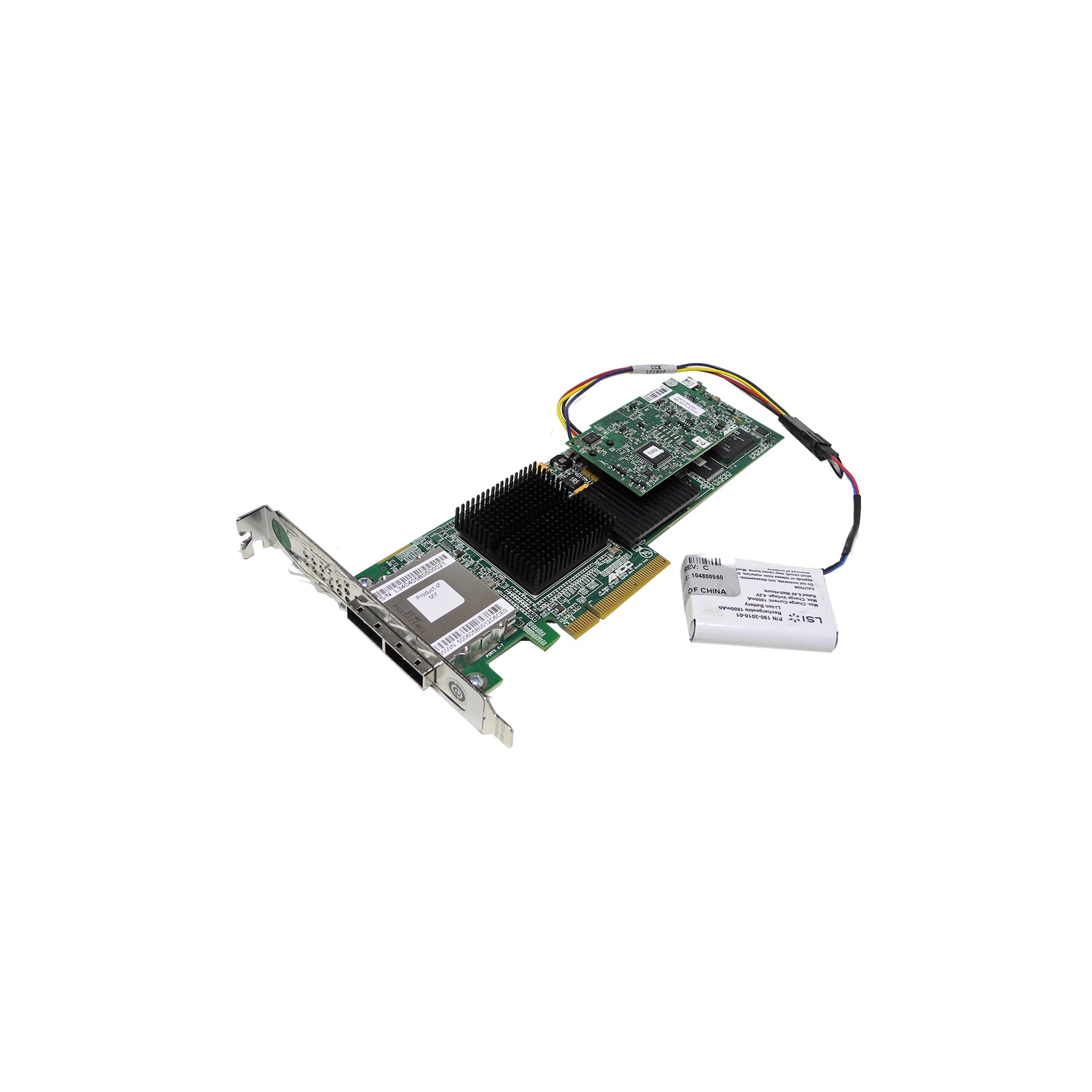AMCC 3ware 9690SA-8E SAS/SATA RAID Controller 700-3404-01N + BBU Module ...
