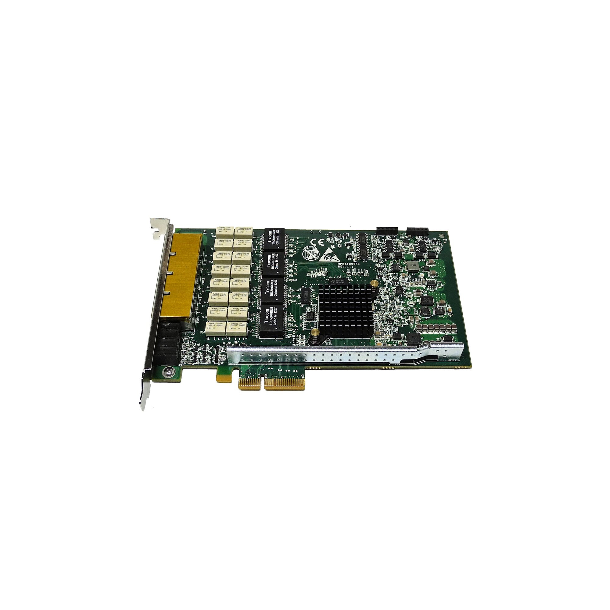 Riverbed Quad Port Gigabit Ethernet PCIe x4 Bypass Card 410-00044-01 ...
