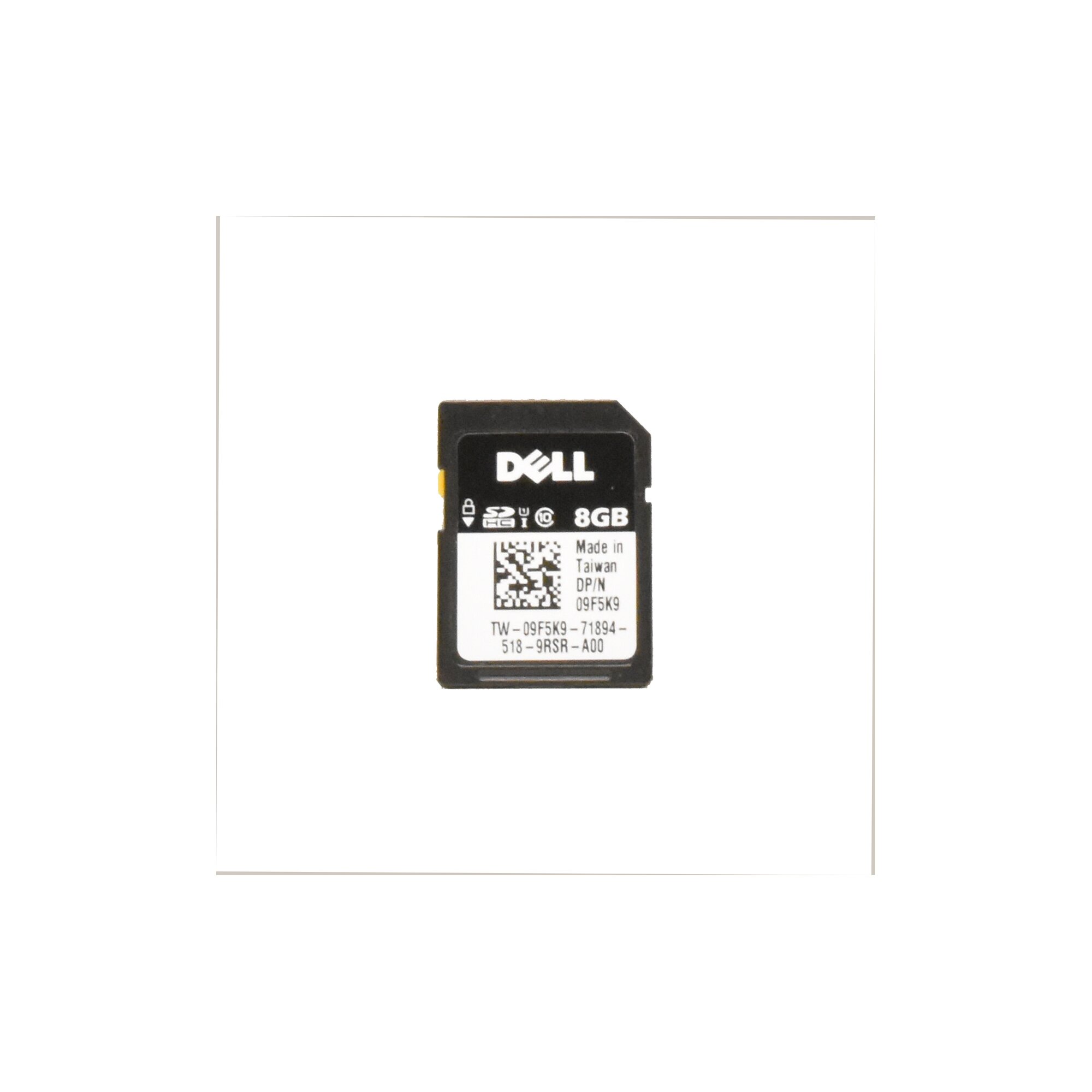 Dell iDRAC vFlash 8GB SD Card Dell PowerEdge TW-09F5K9-71894-518-9RSR ...