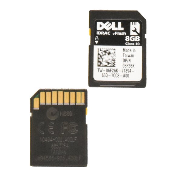 Dell iDRAC vFlash 8GB SD Card Dell PowerEdge TW-06F26K-71894 06F26K ...