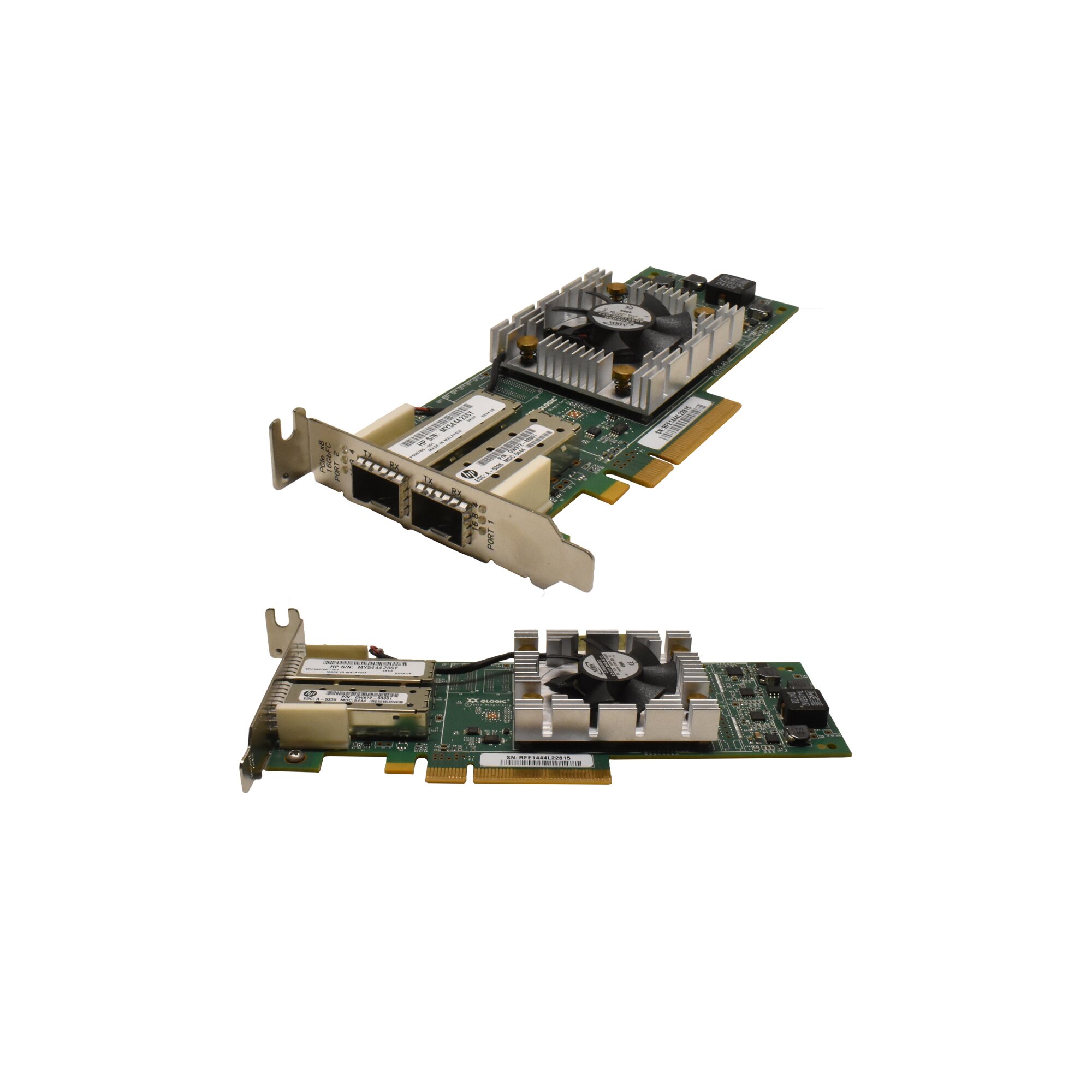 HP QLogic QLE2662-HP Dual-Port 16Gb PCIe x8 FC Server ...
