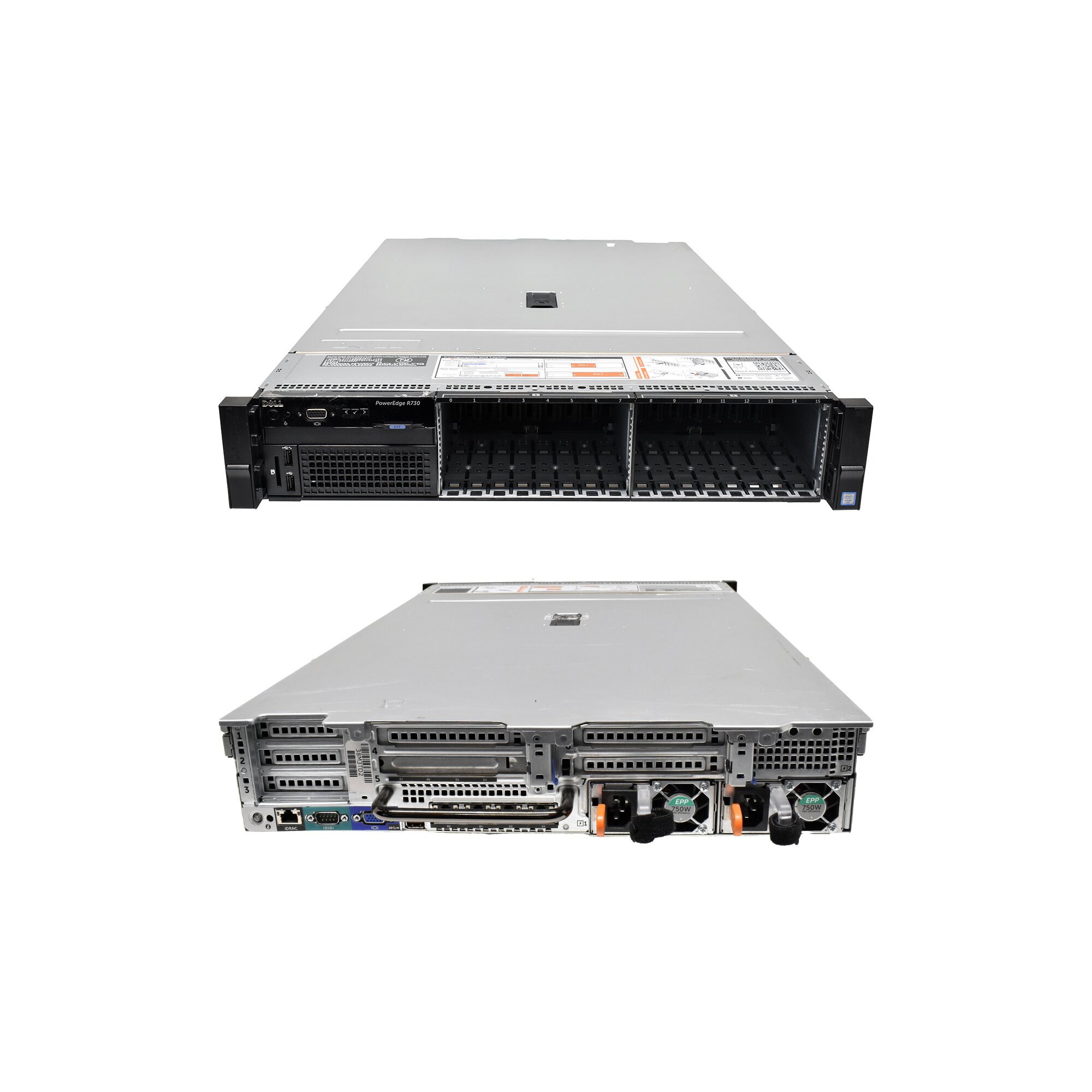 Dell PowerEdge R730 2xE5-2680 V4 128 GB HDD 16x 2.5 Zoll Bay - Piospartslap