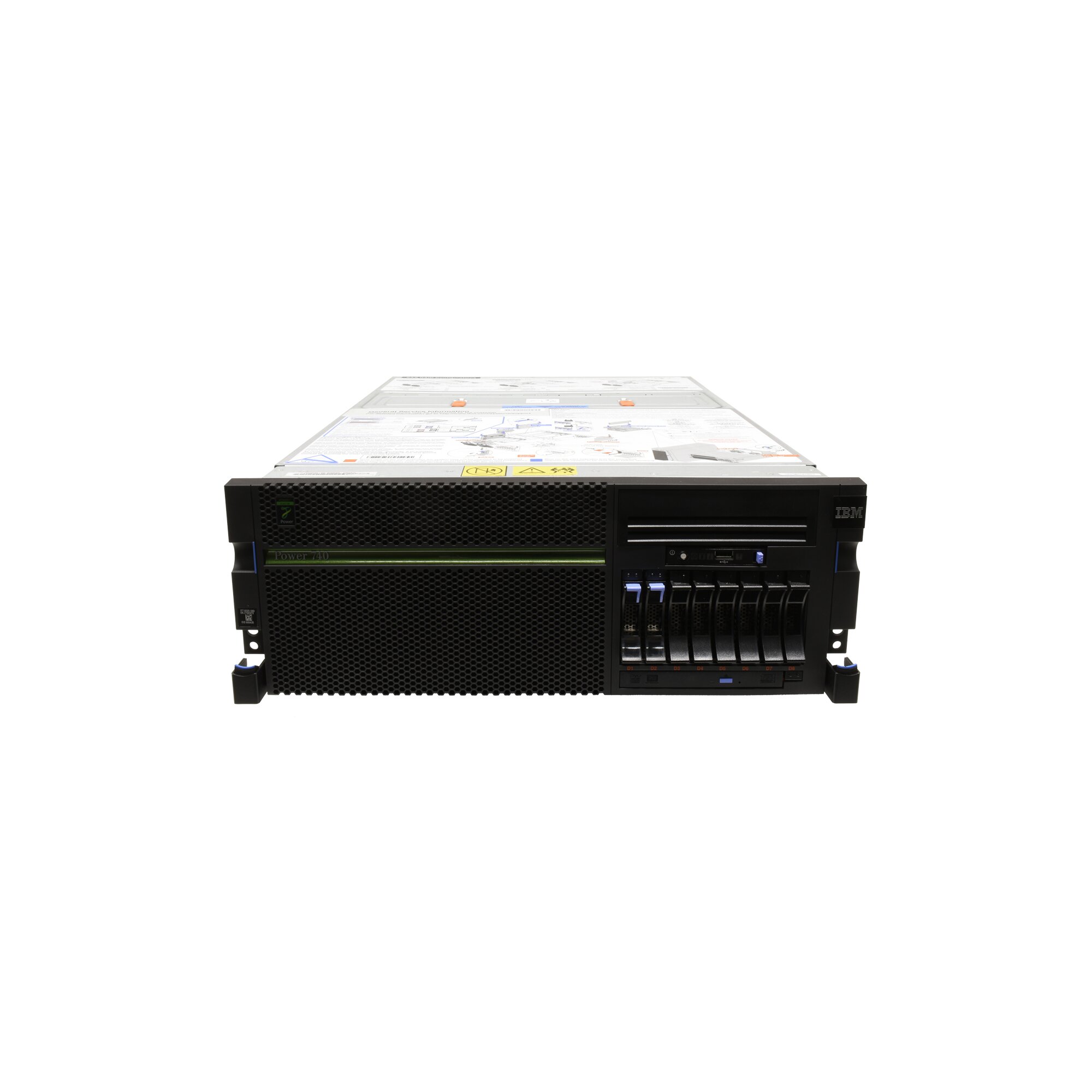 IBM Power 740 Server 2x Power7 CPU 4.20GHz 128 GB RAM PC3 2.5 Zoll 2x ...