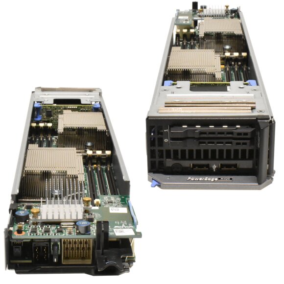 DELL PowerEdge M420 Blade Server 2x E5-2430 v2 no RAM 10 Gbps 55GHP ...