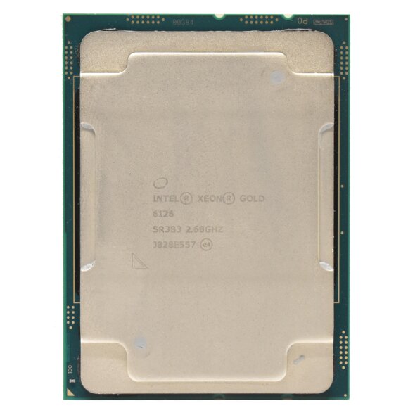 Intel Xeon Gold 6126 Processor 12-Core 19,25MB Cache 2.60GHz LGA3647 ...