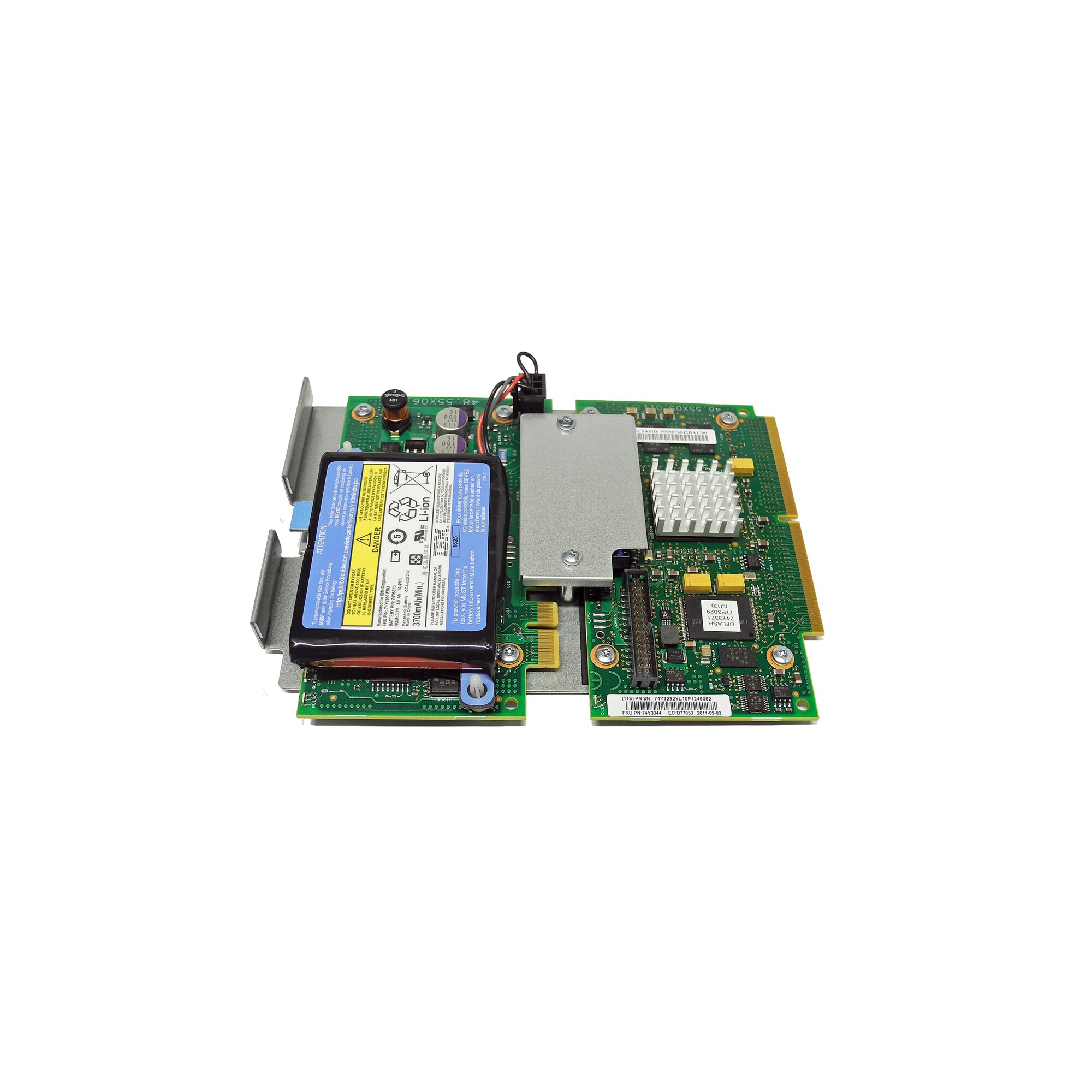 IBM 74Y3344 Cache Battery + RAID Controller Card CCIN 2BD9 for Power 7 System - Piospartslap