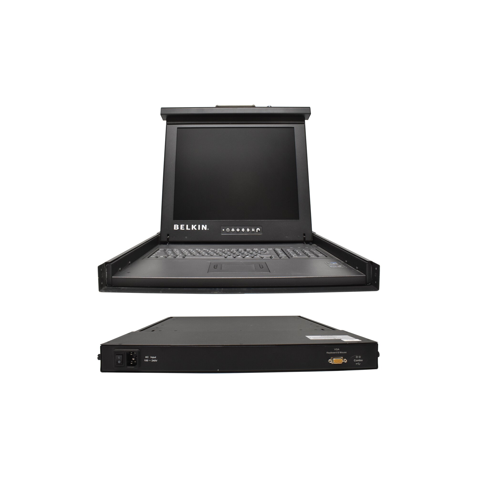 Belkin KVM Rack Console F1DC101PdeSR 17 Zoll LCD 1280 x 1024 DE QWERTZ ...