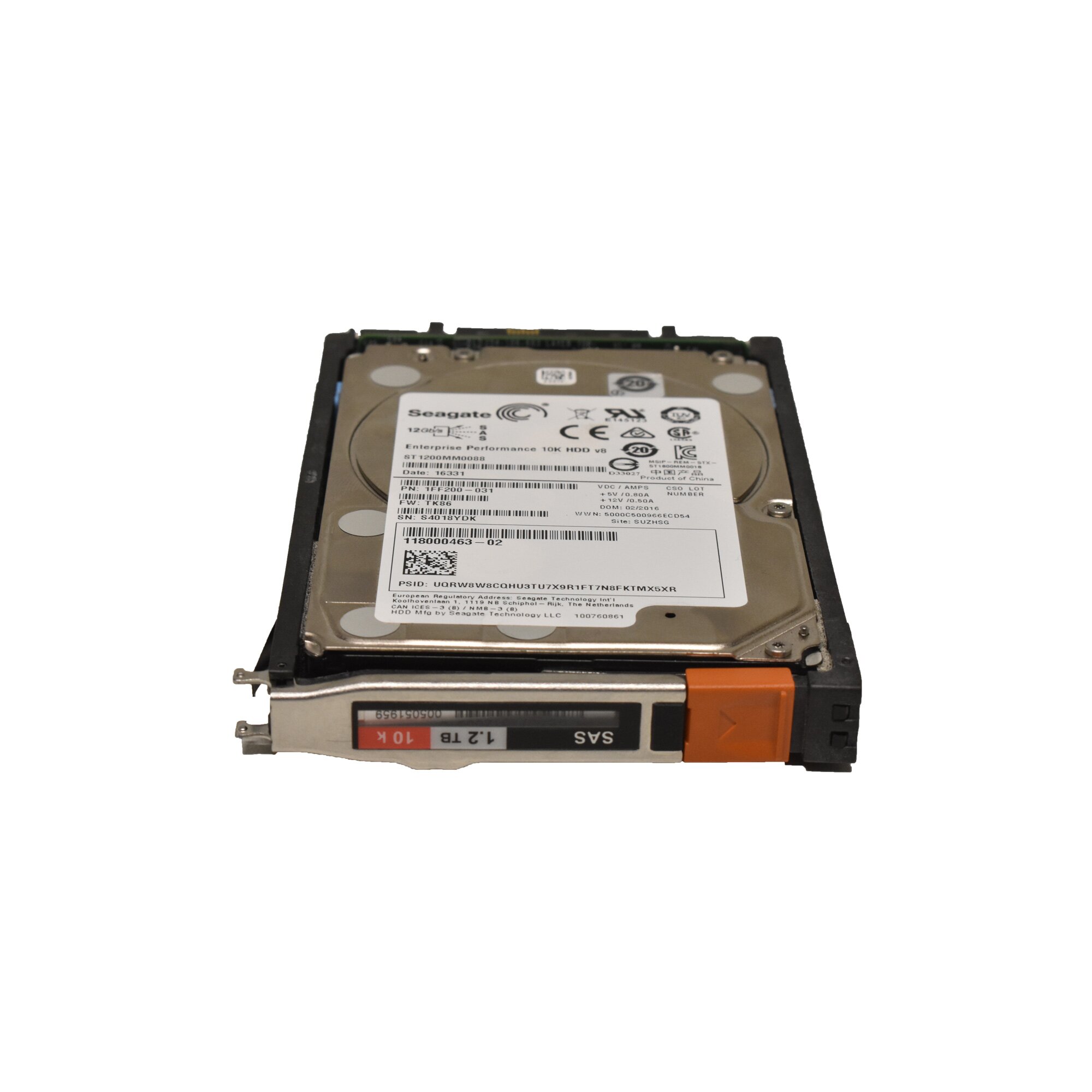 EMC HGST 1,2 TB 2.5“ 10K SAS HDD Rahmen 005050084 - Piospartslap