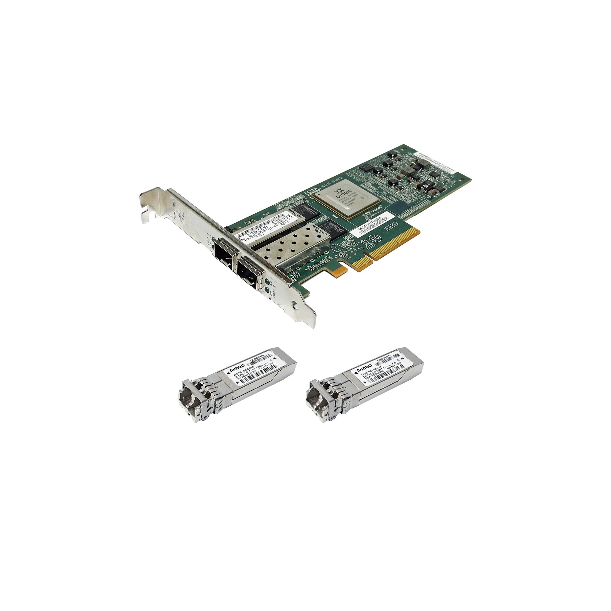 QLogic QLE8142 FC Dual-Port 10Gb SFP+ 2x 10Gb SFP+ 2B3B 00E7790