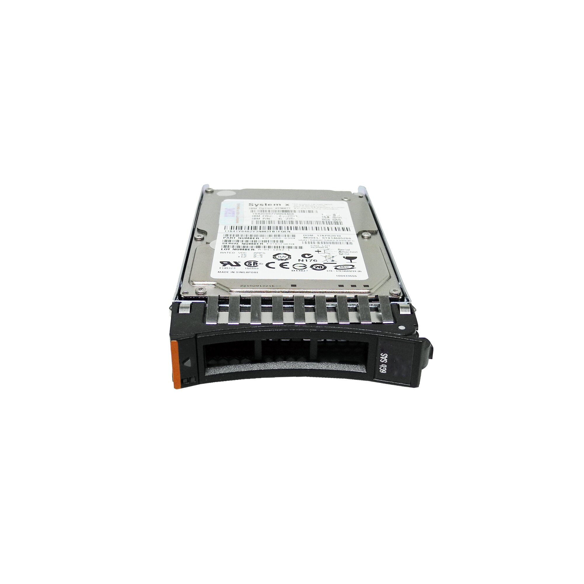 IBM SAS Festplatte 600GB 10k SAS 6G SFF 90Y8873 90Y8876 mit Rahmen ...