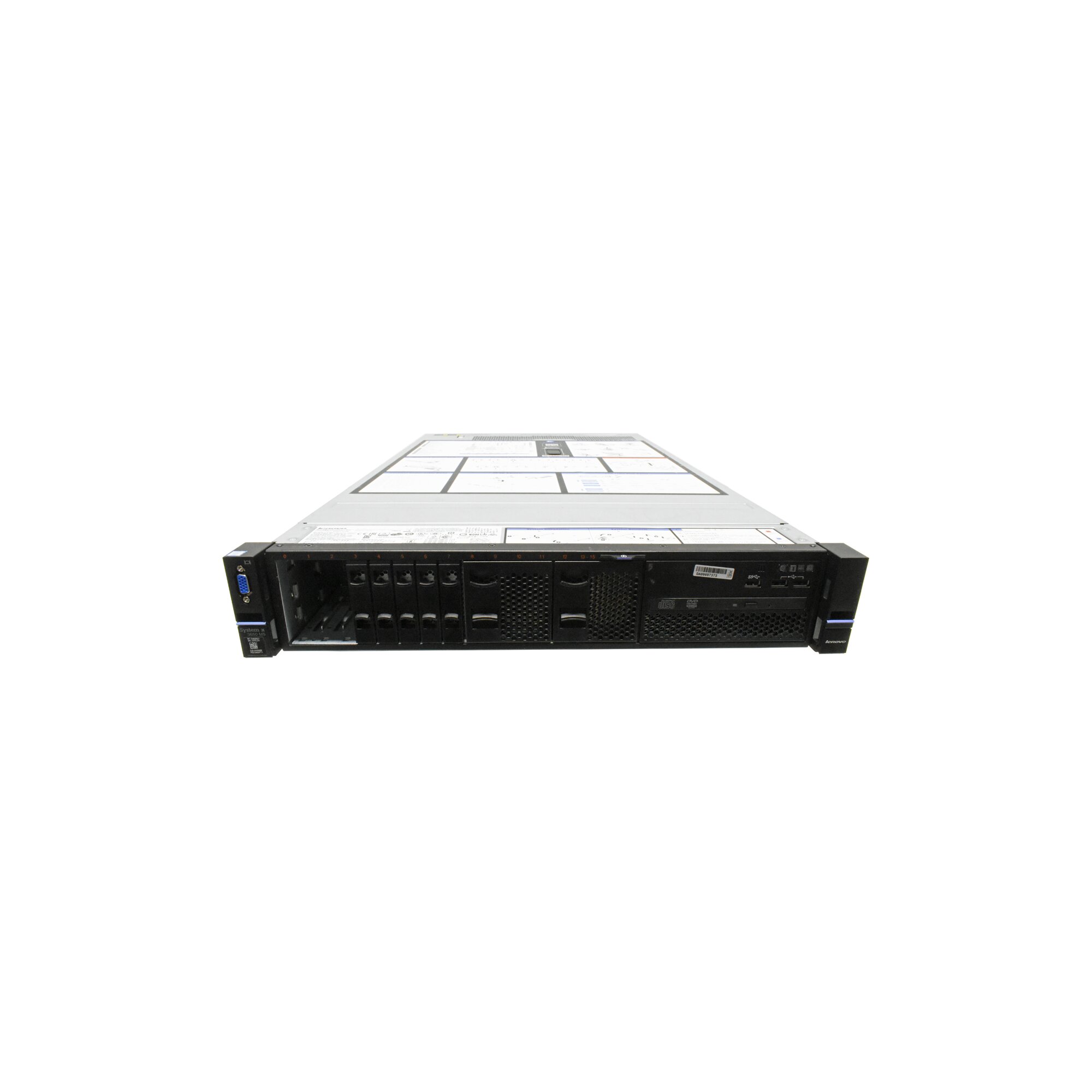 Lenovo System x3650 M5 Server ohne CPU 0GB DDR4 RAM 8x SFF 2,5" M5210 ...