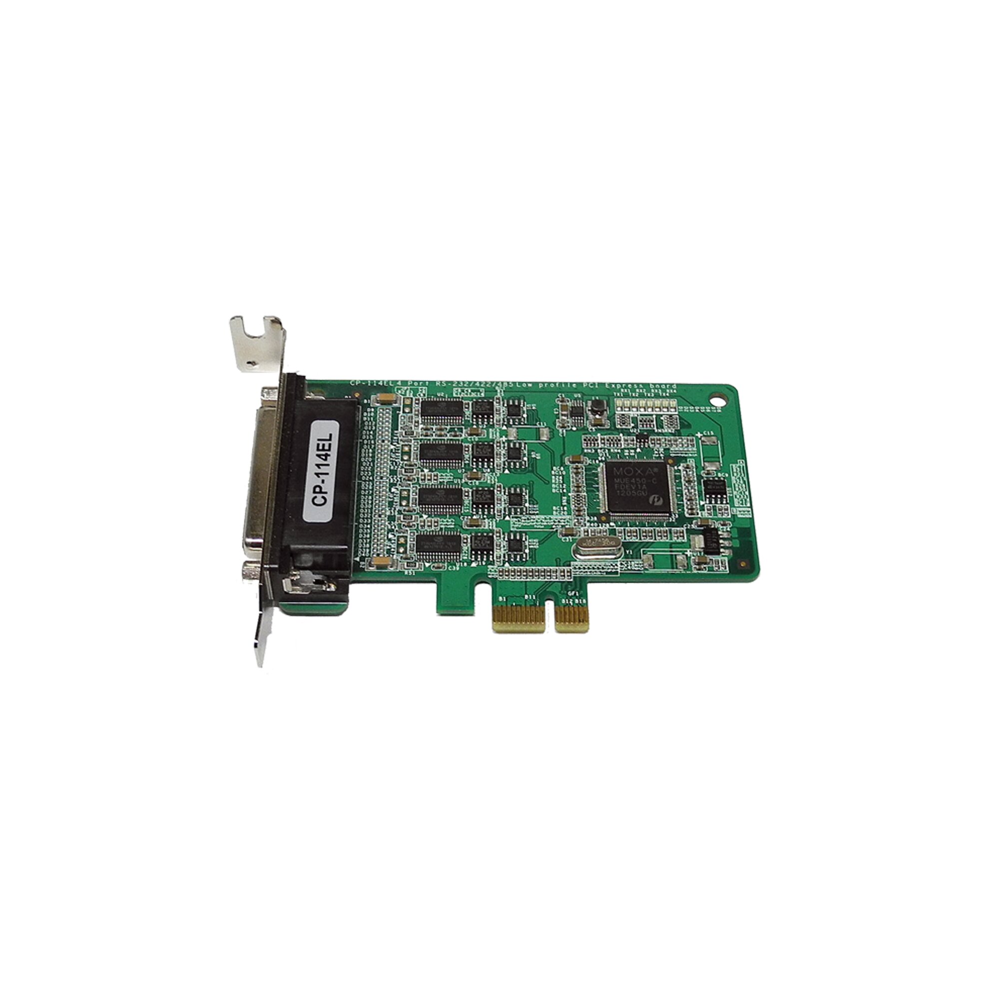 MOXA CP-114EL 4-Port PCI-Express x1 RS-232/422/485 Serial Interface Card - Piospartslap